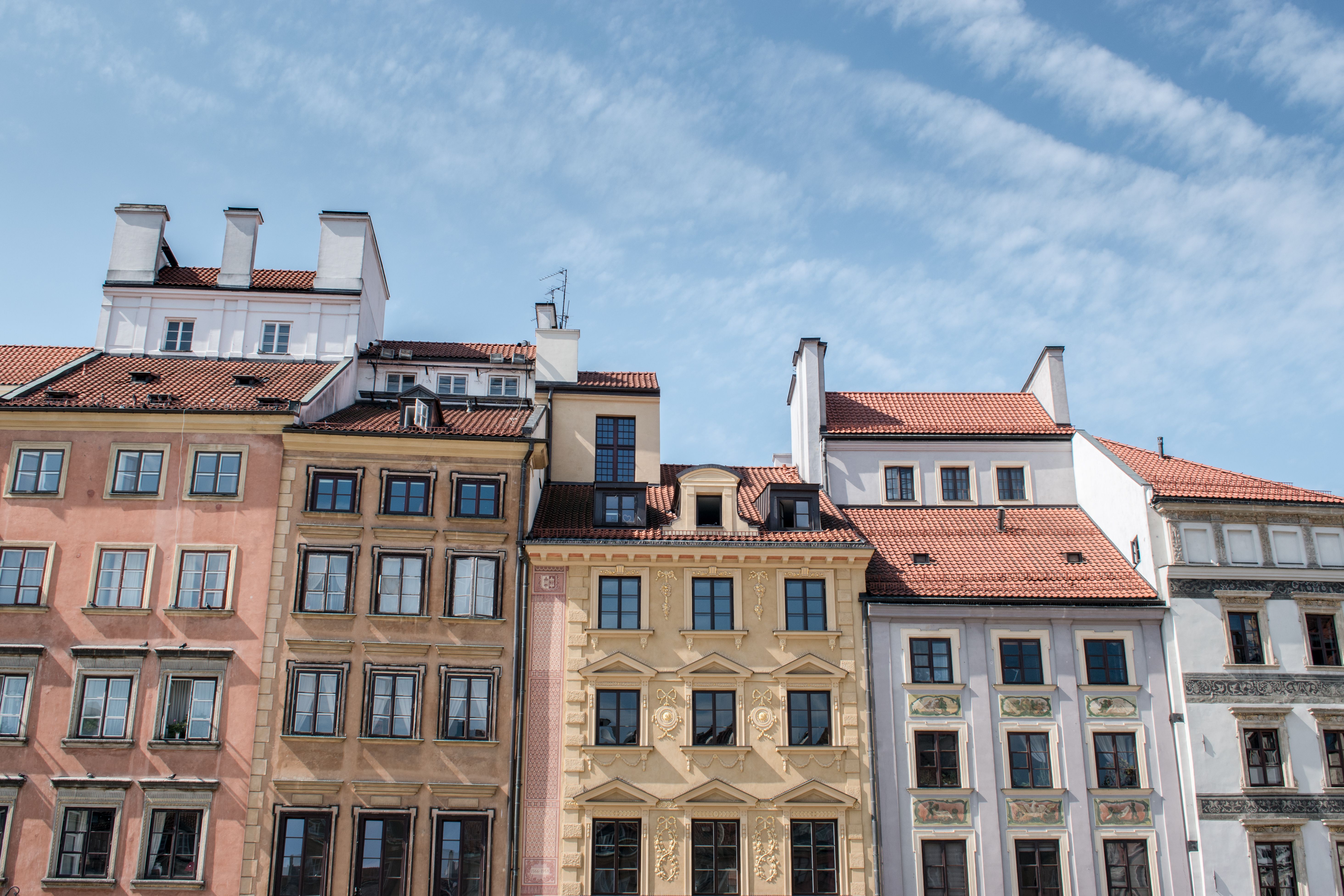 Traditional Tenements in a Town · Free Stock Photo