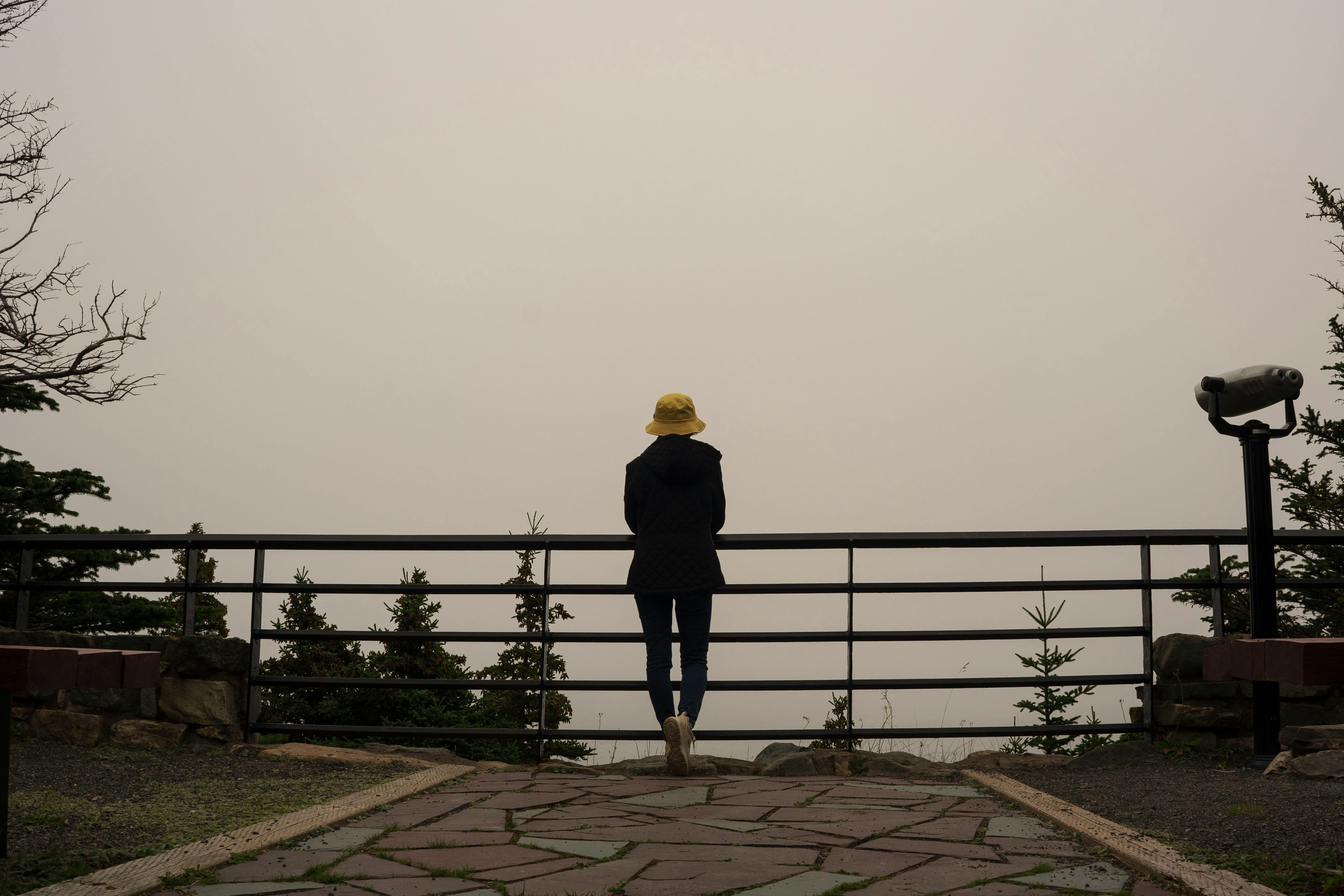Woman with Hat Looking at View · Free Stock Photo