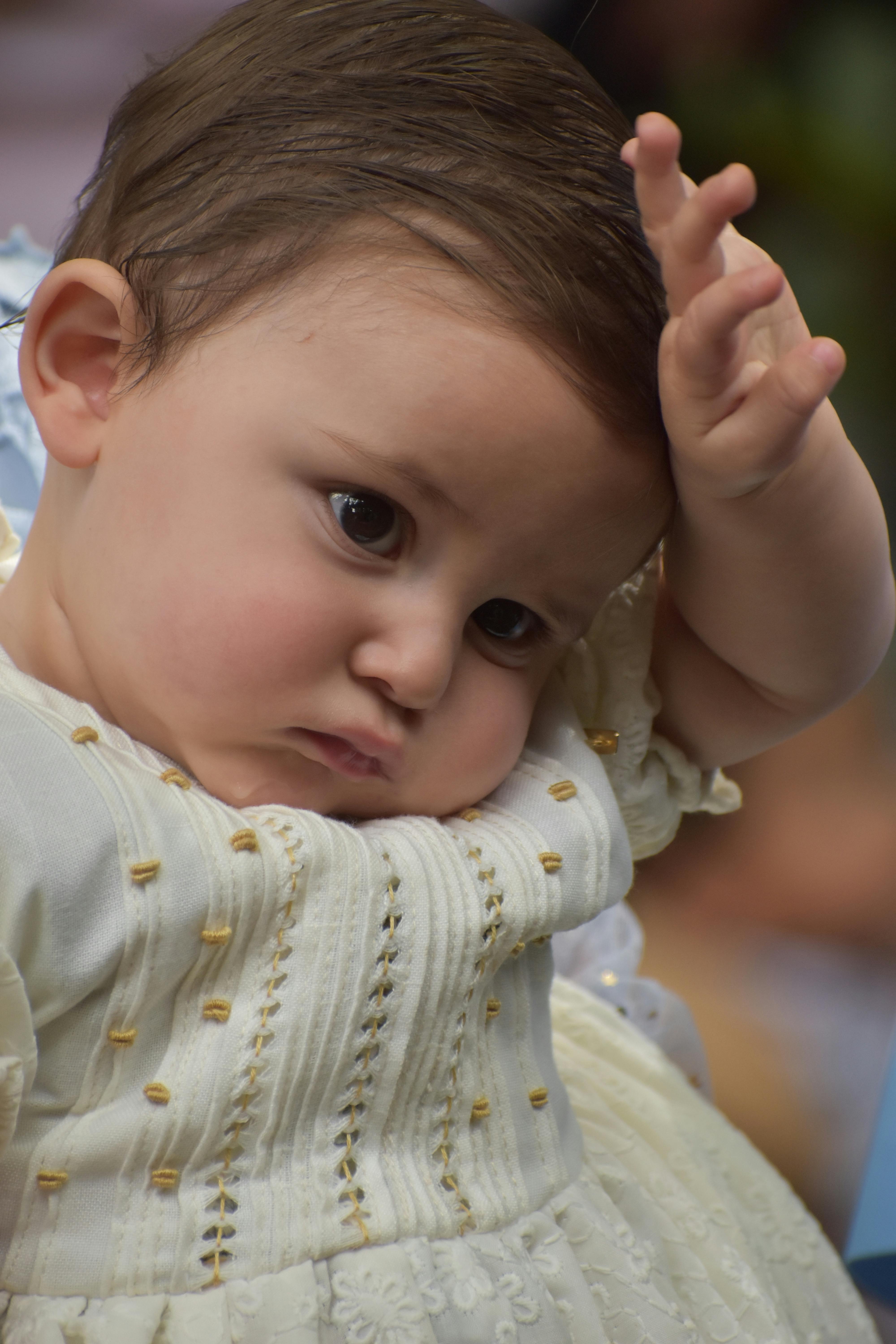 Baby Girl with Brown Hair · Free Stock Photo