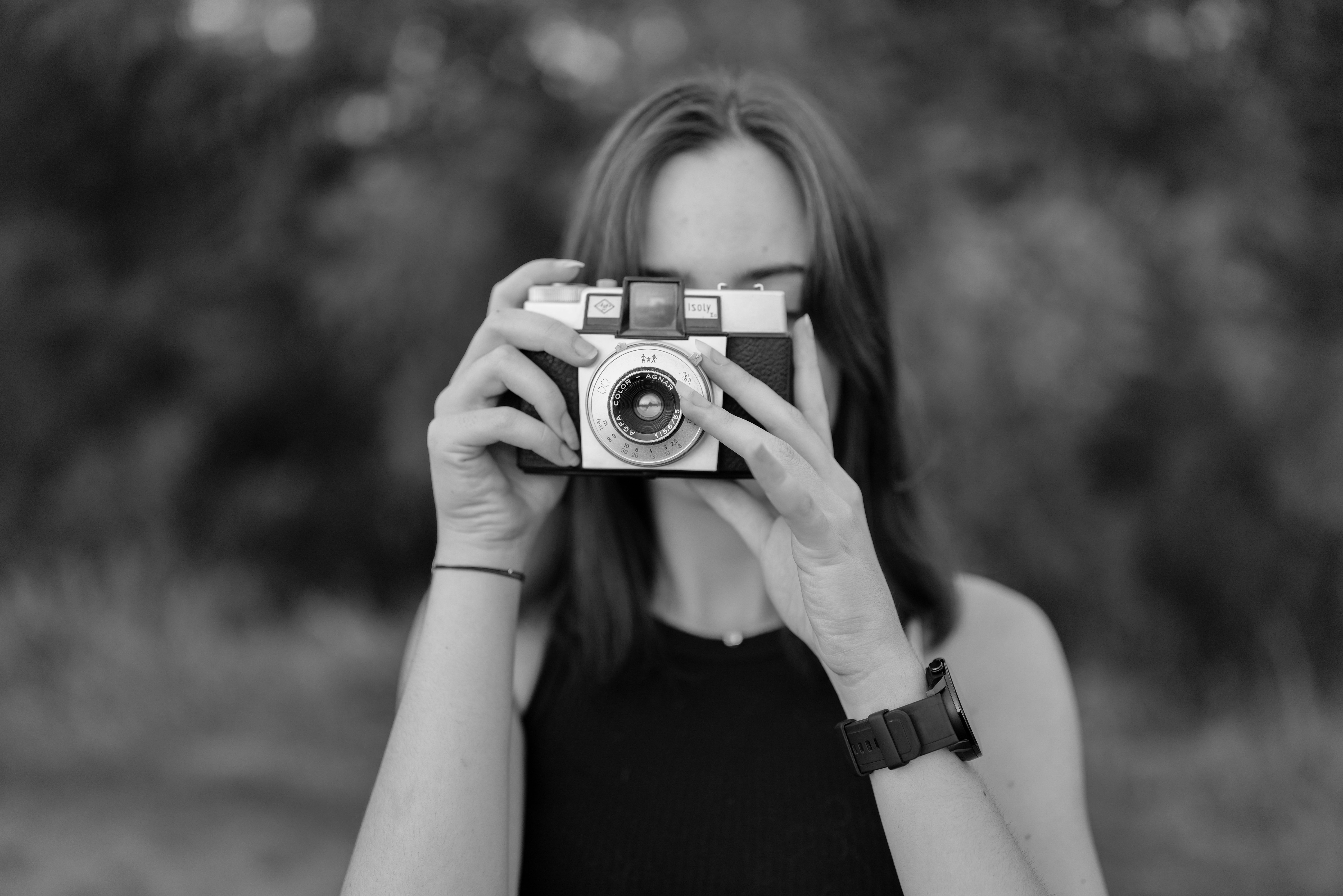 Woman Taking Pictures with Camera · Free Stock Photo