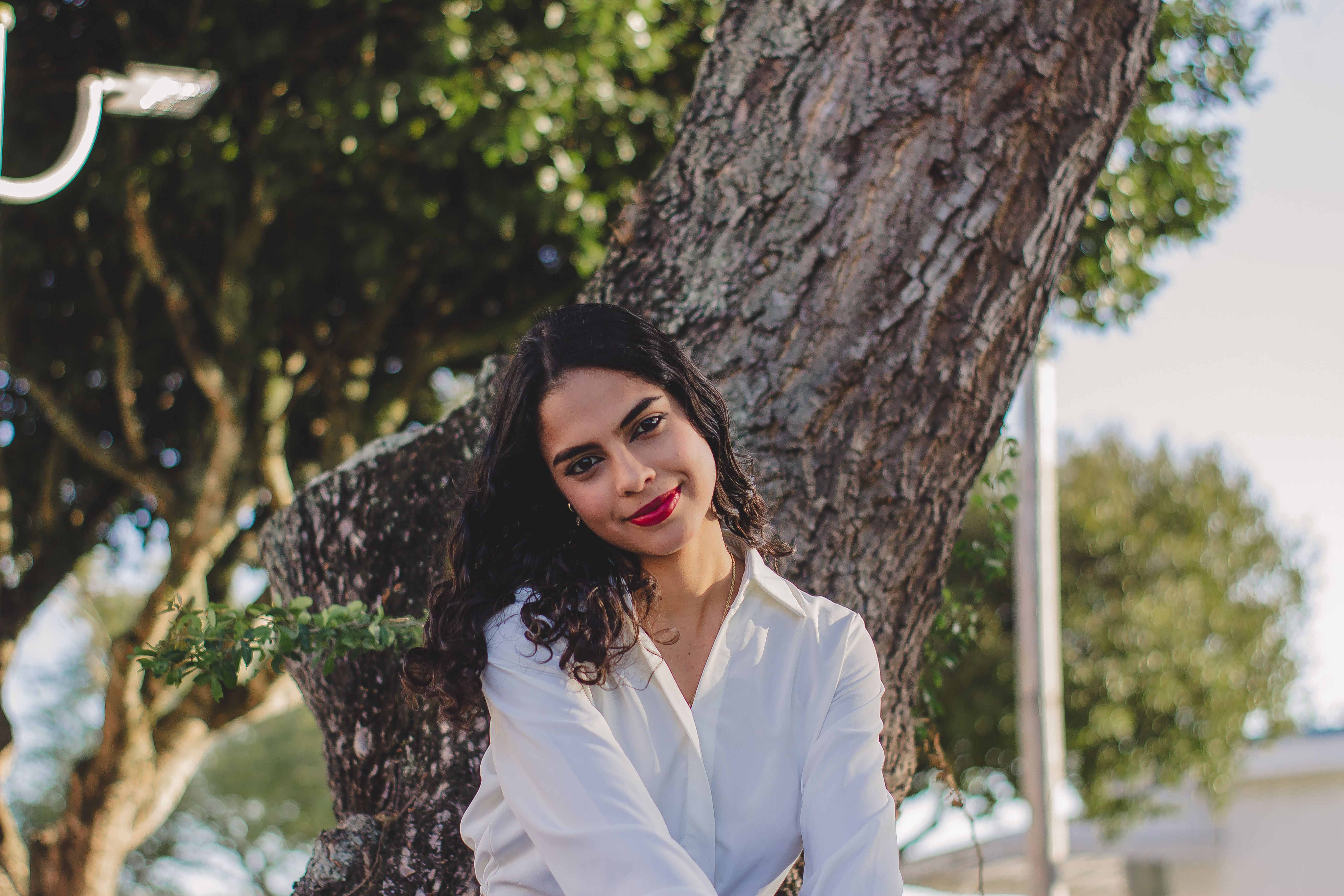 Woman Posing on a Small Bridge · Free Stock Photo