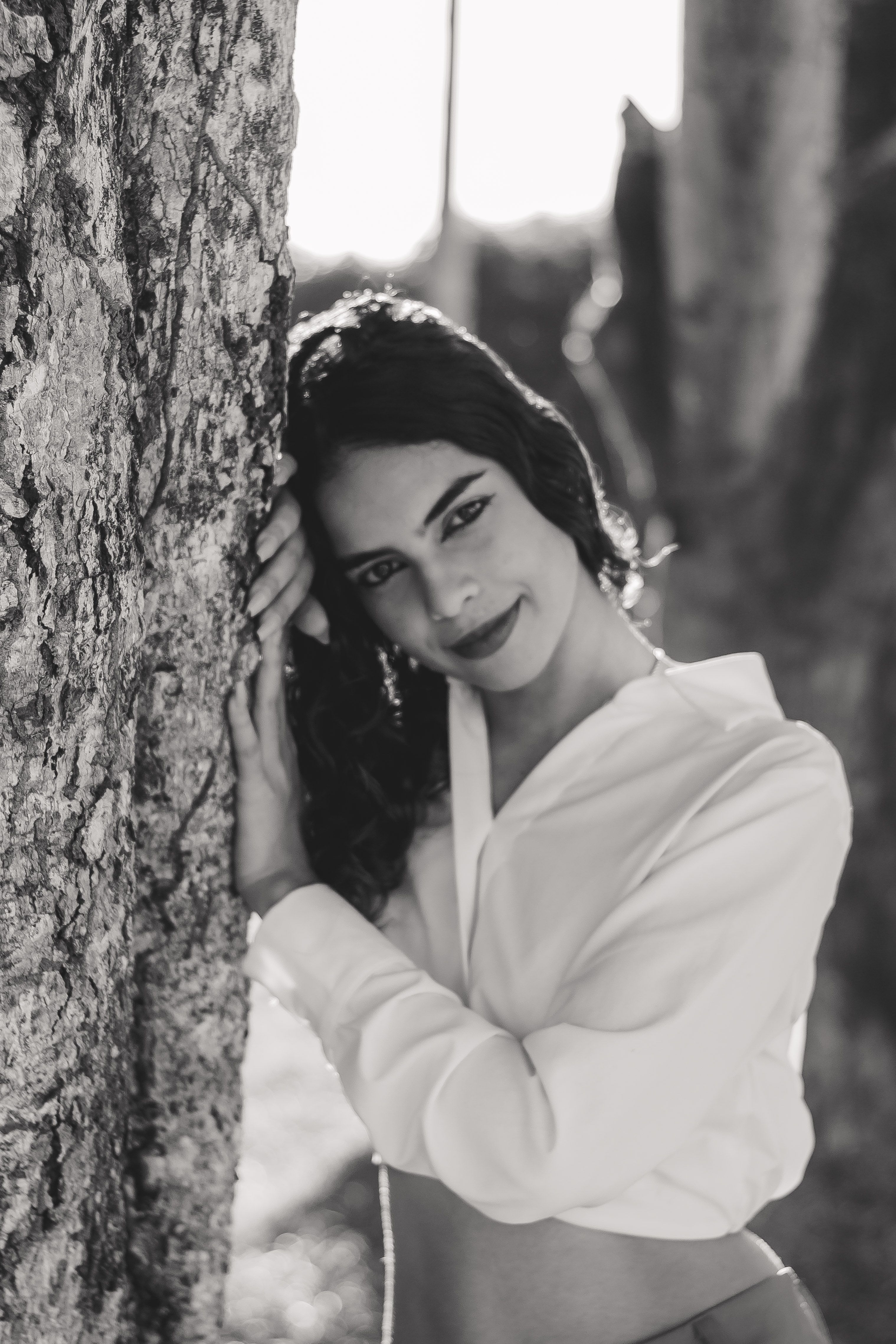 Woman Posing on a Small Bridge · Free Stock Photo