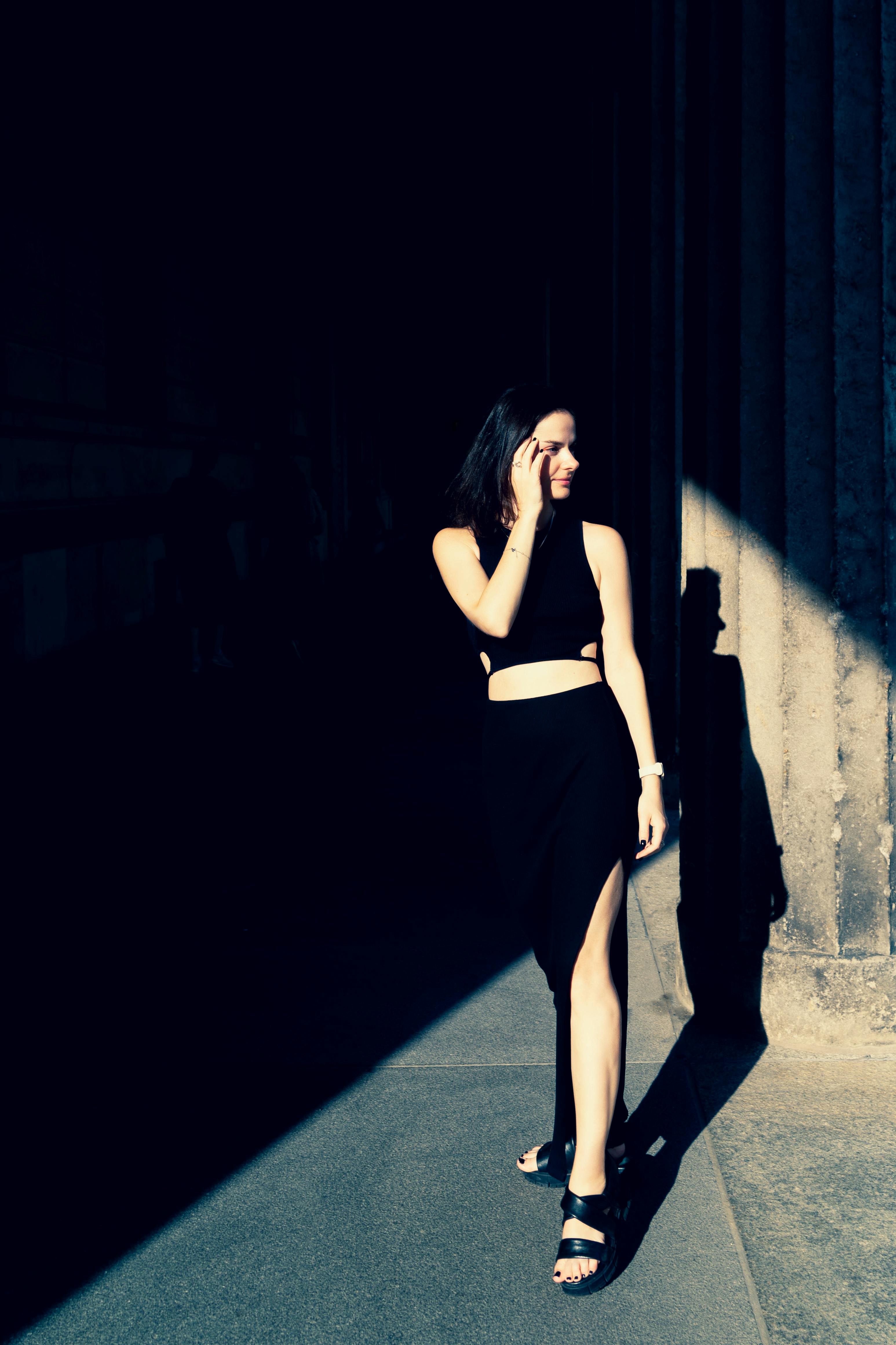Models Posing with Backpacks in City · Free Stock Photo