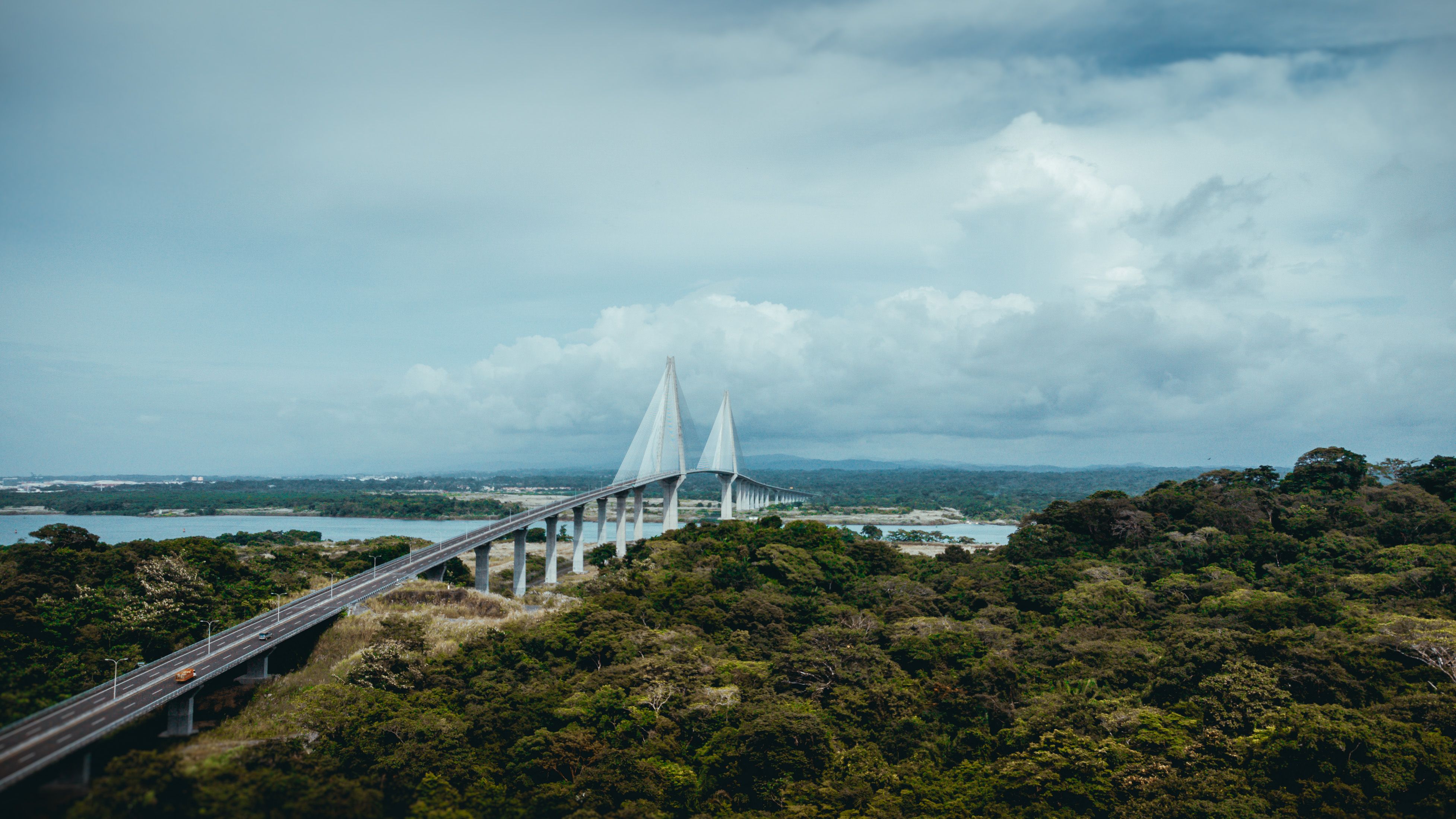Suspension Bridge in a Valley · Free Stock Photo