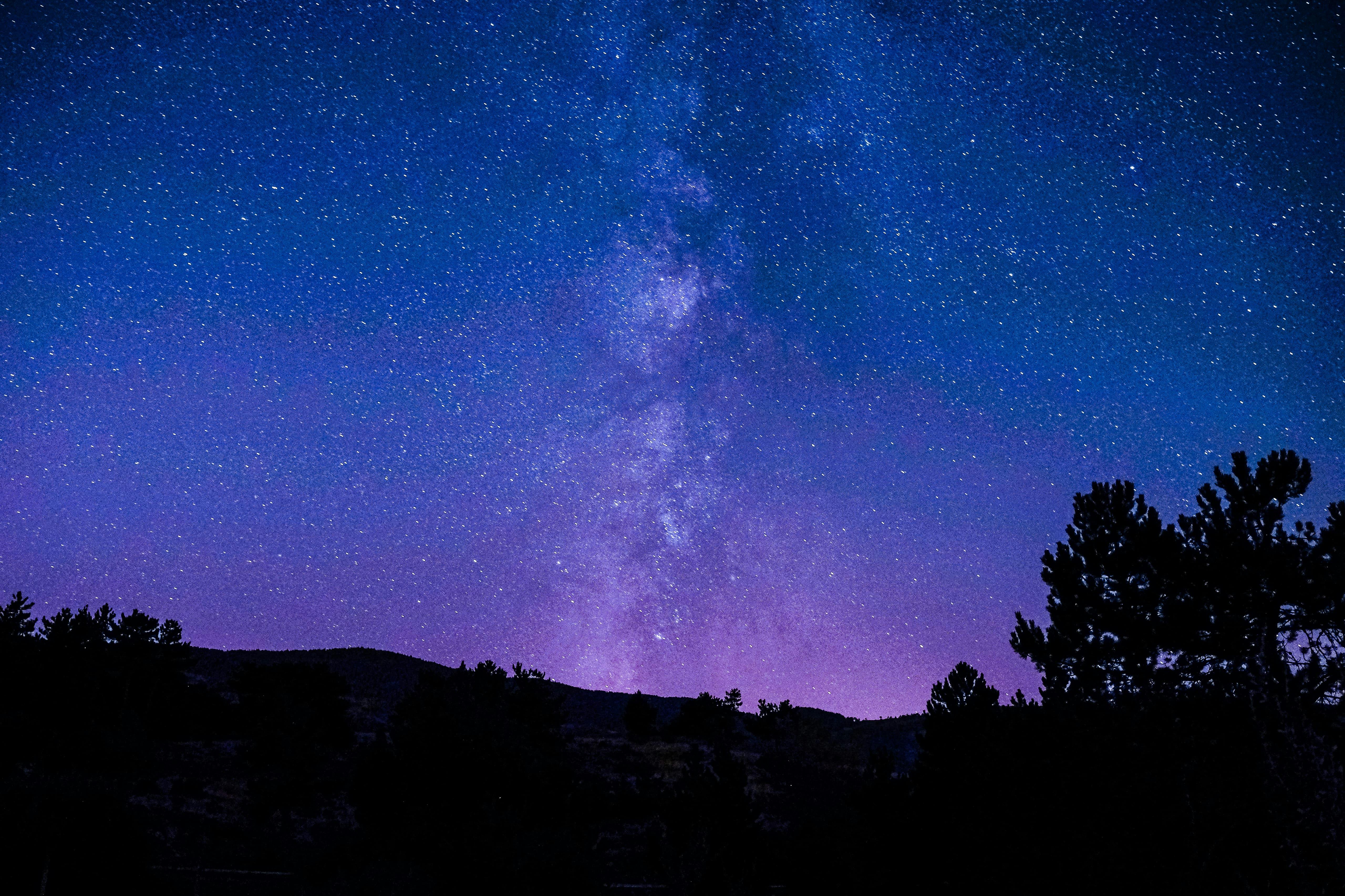 Purple and Blue Night Sky Full of Sky · Free Stock Photo