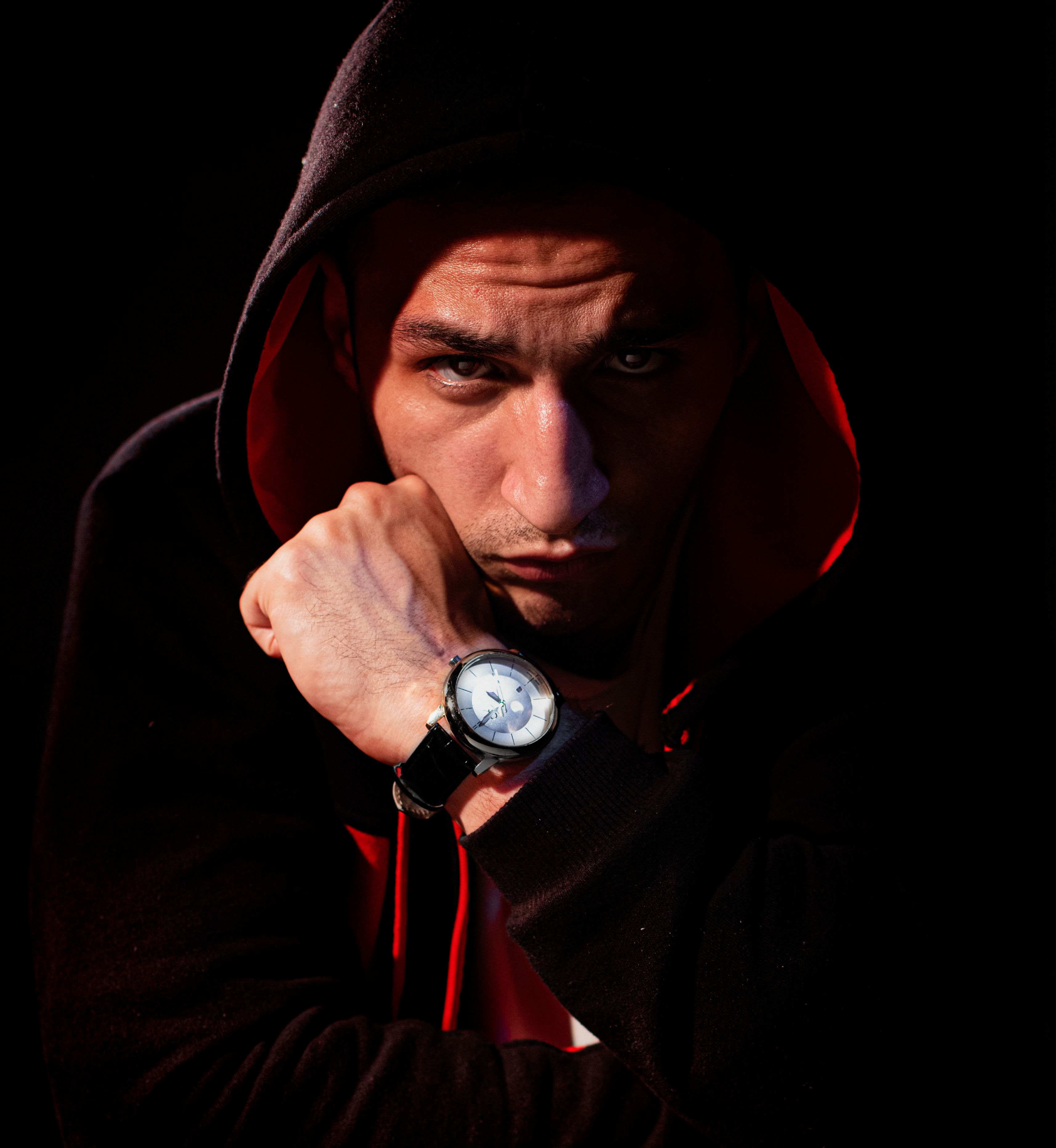Portrait of Man Wearing a Jumper in Shadow · Free Stock Photo