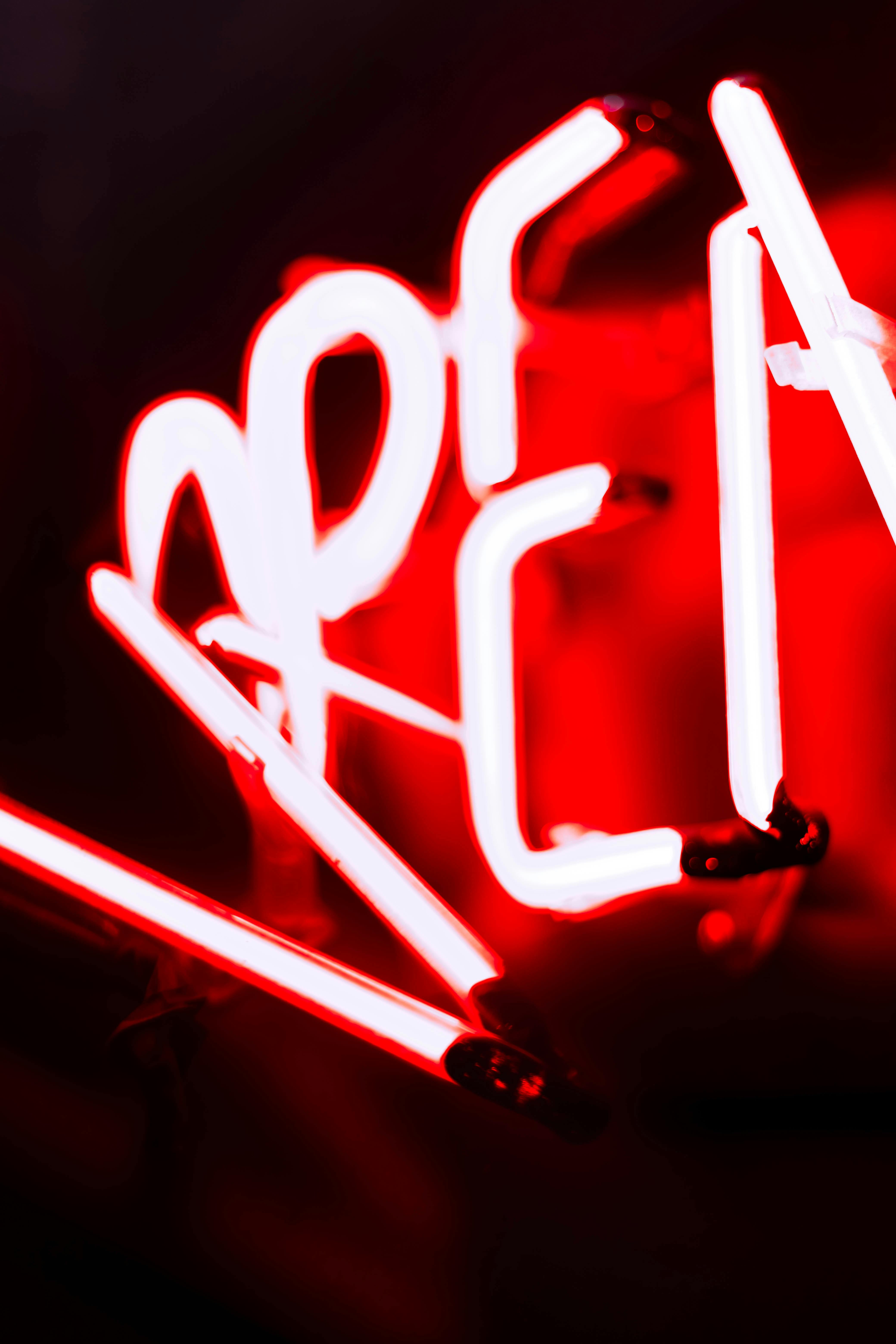 Close-up of a Neon Sign · Free Stock Photo