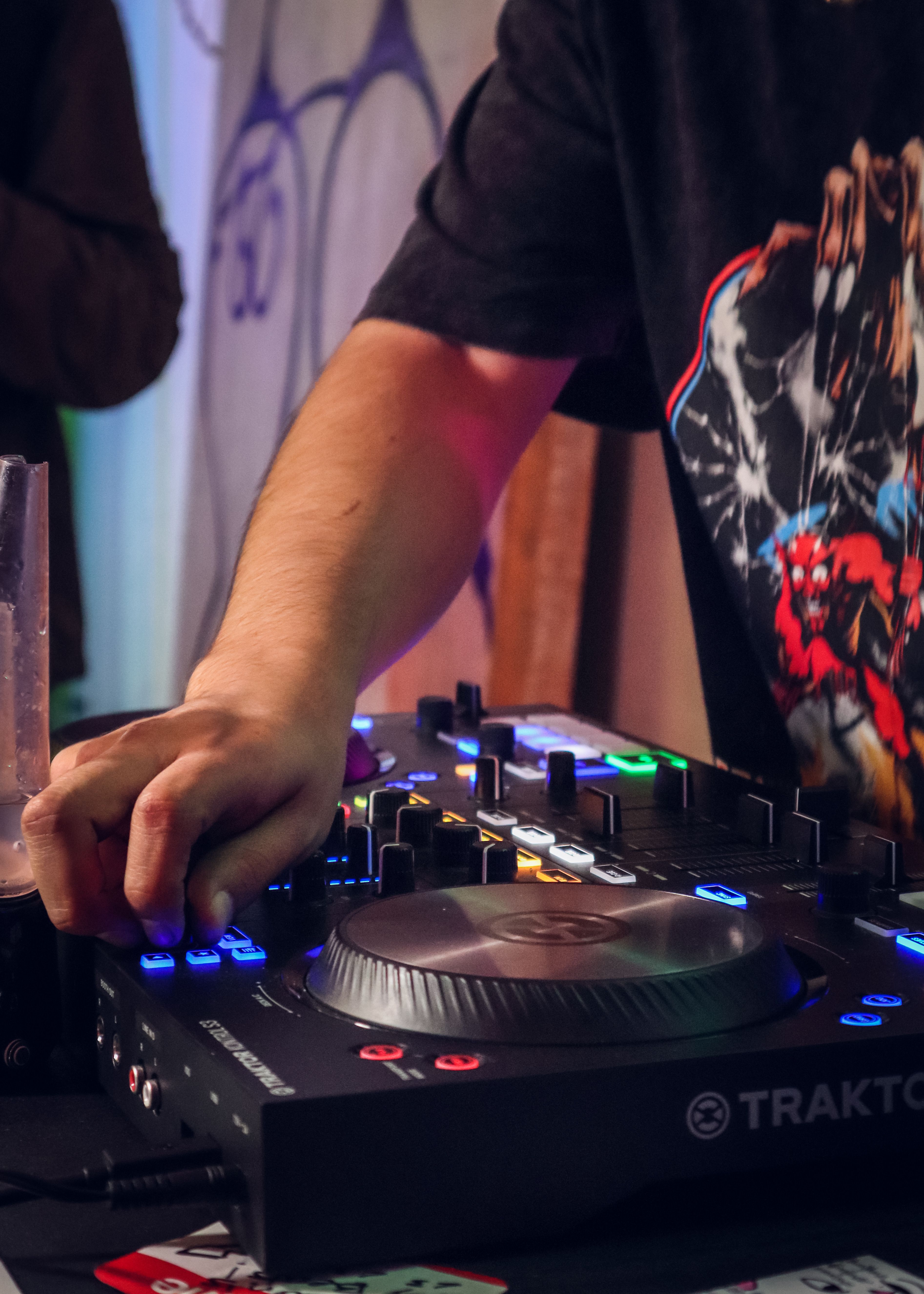 DJ Hand over Sound Mixer · Free Stock Photo