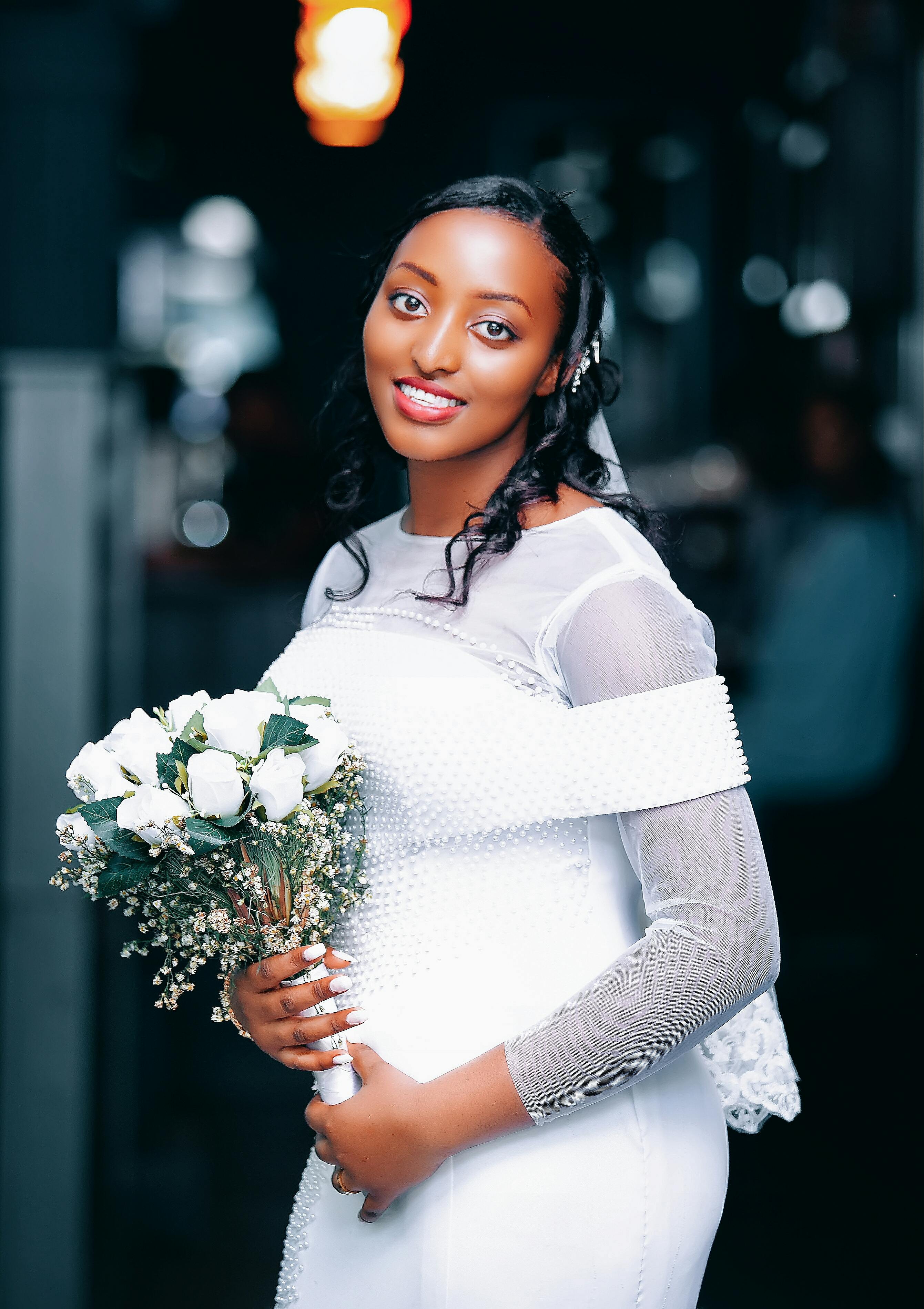 Photo of a Woman in Her Wedding Dress · Free Stock Photo