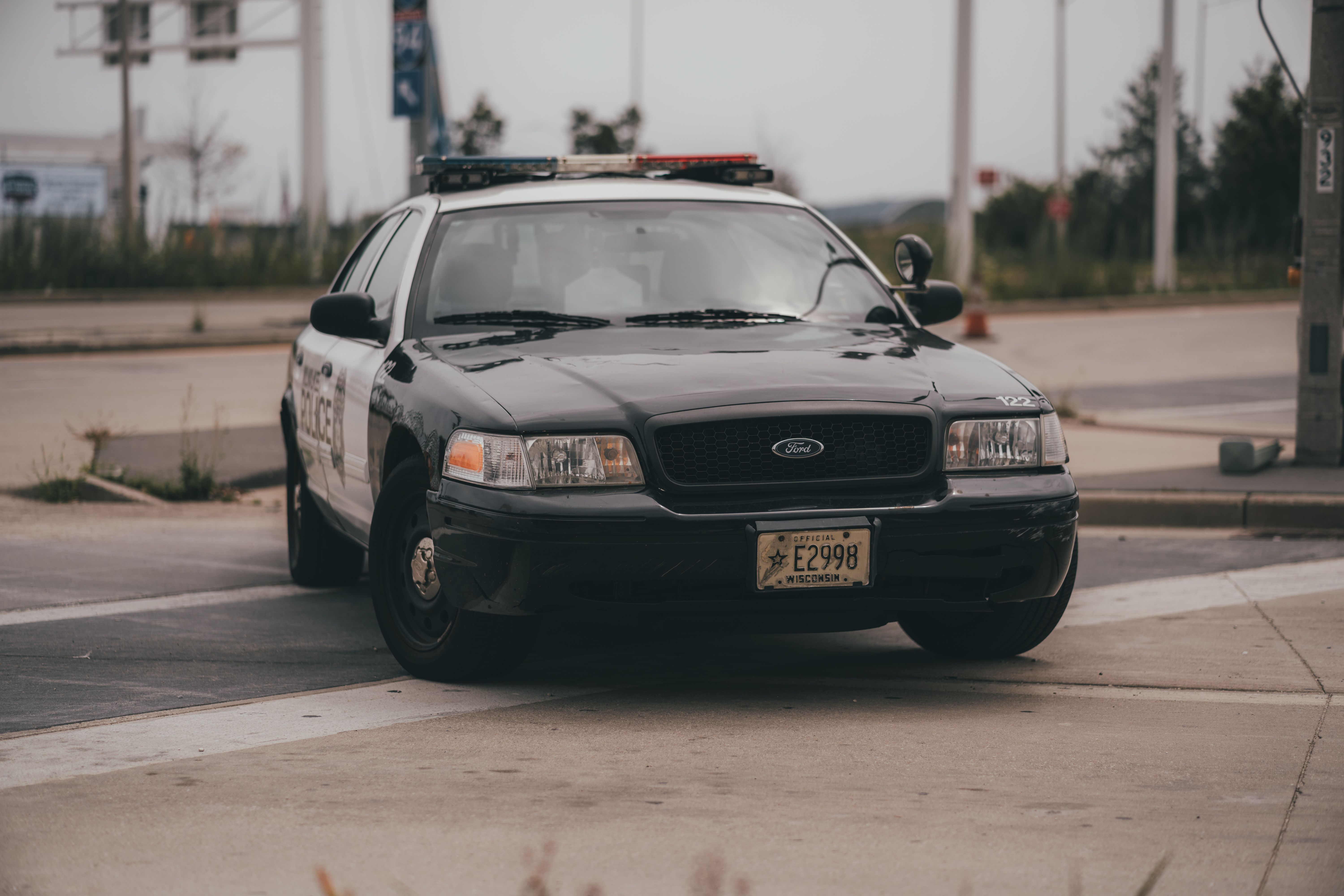 old-cop-car-free-stock-photo