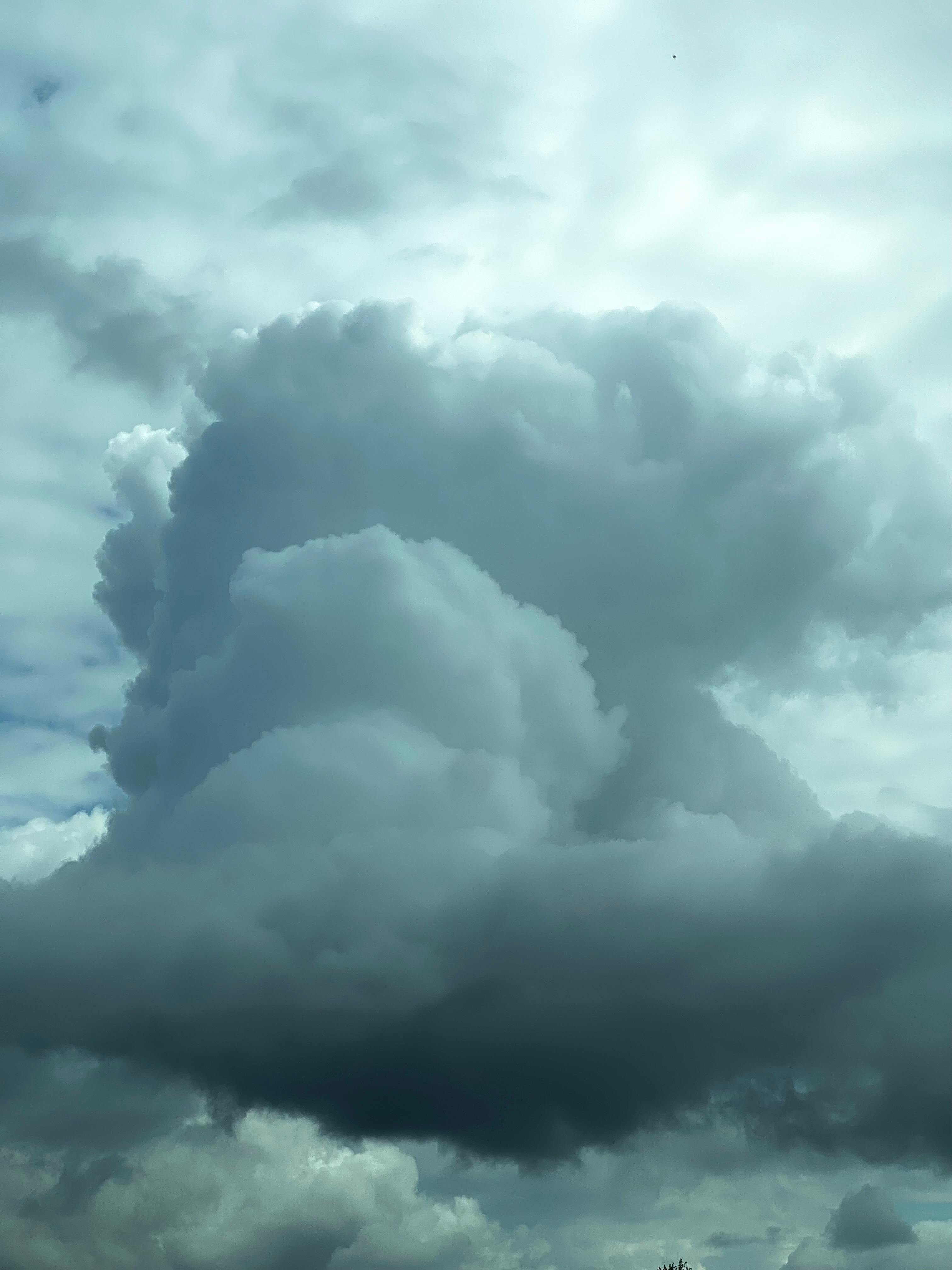 White, Dense Cloud on Sky · Free Stock Photo