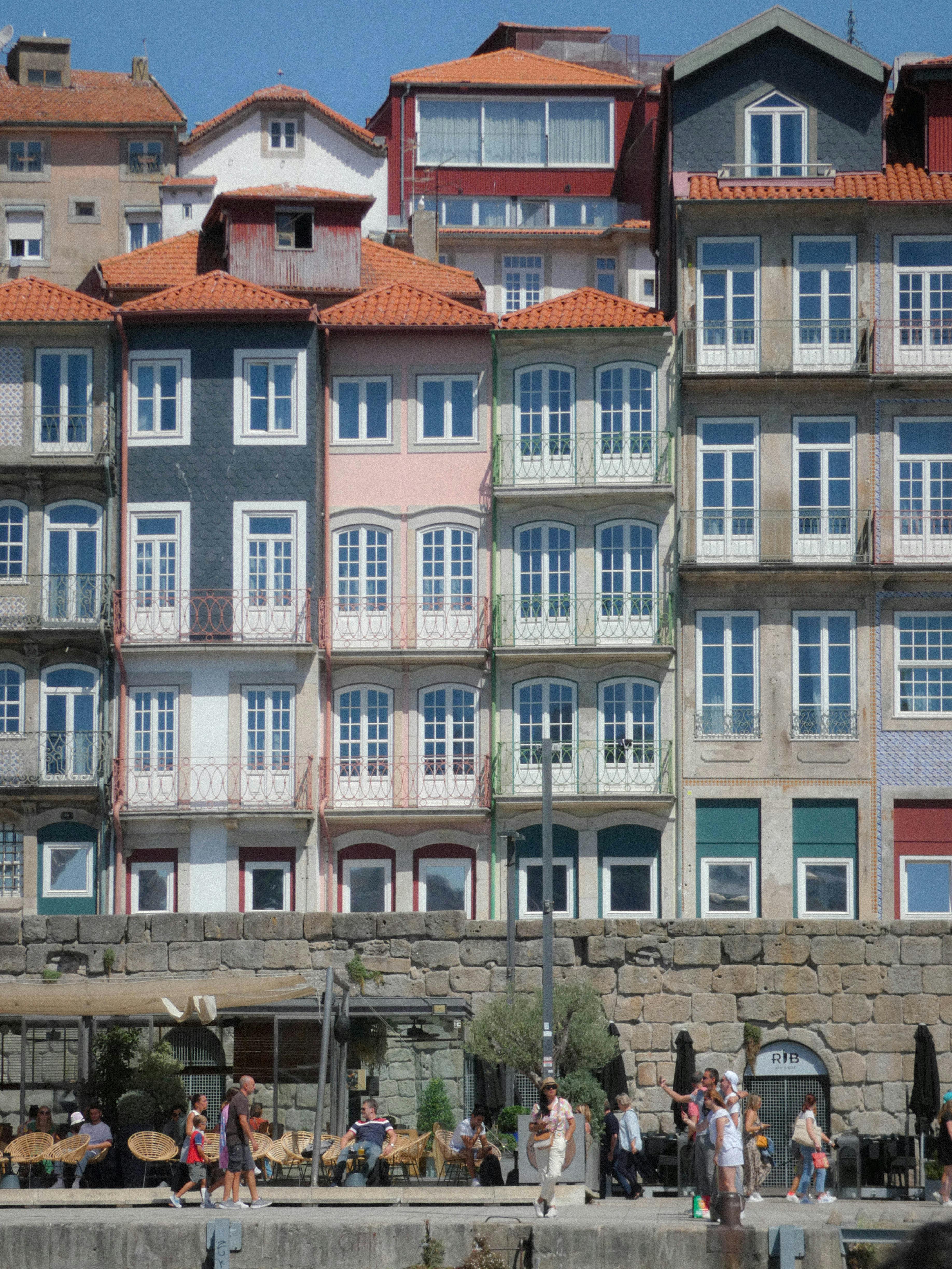 Multi Colored Facades in Porto · Free Stock Photo