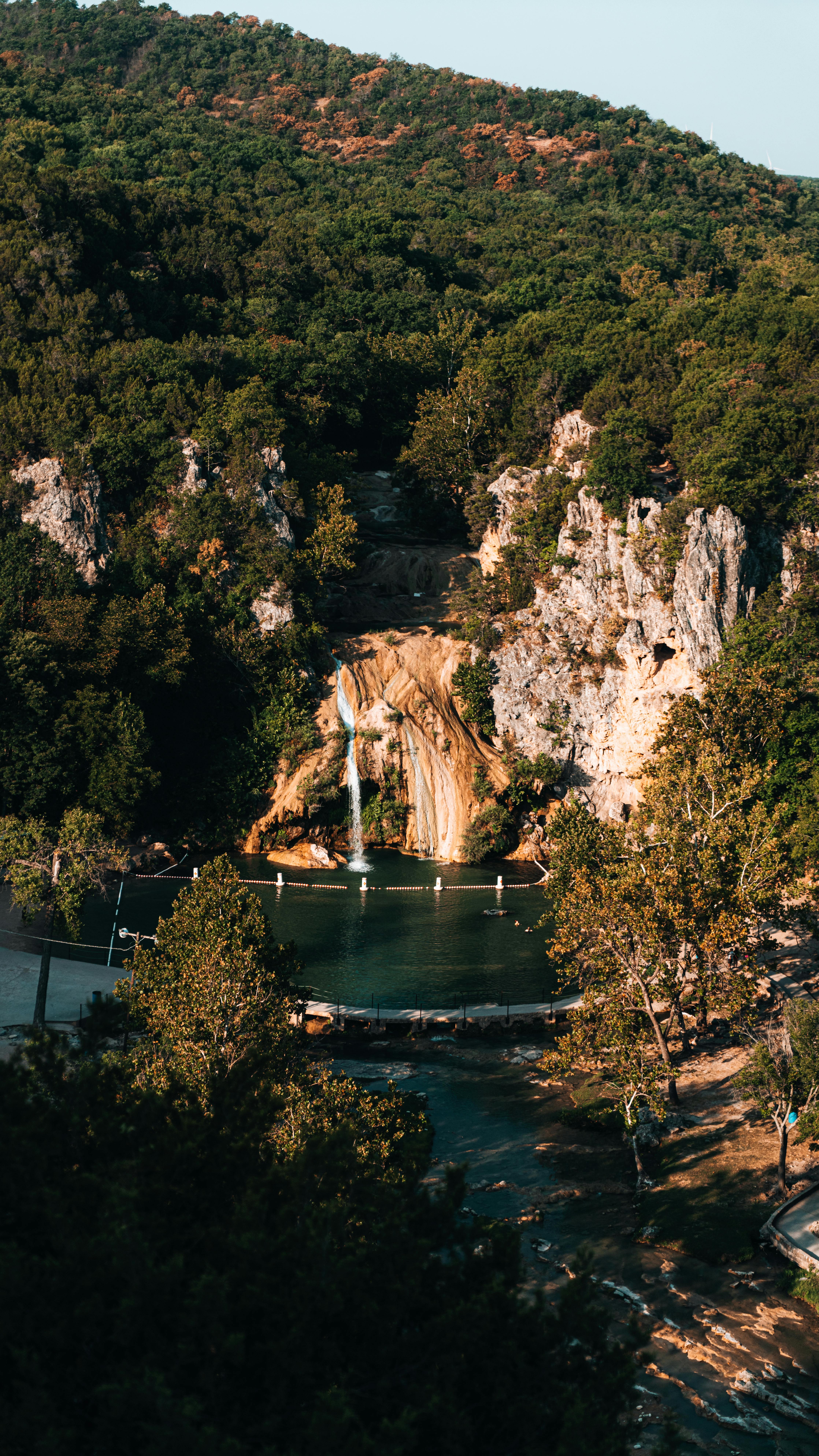 Aerial View of a Body of Water and Cliffs · Free Stock Photo