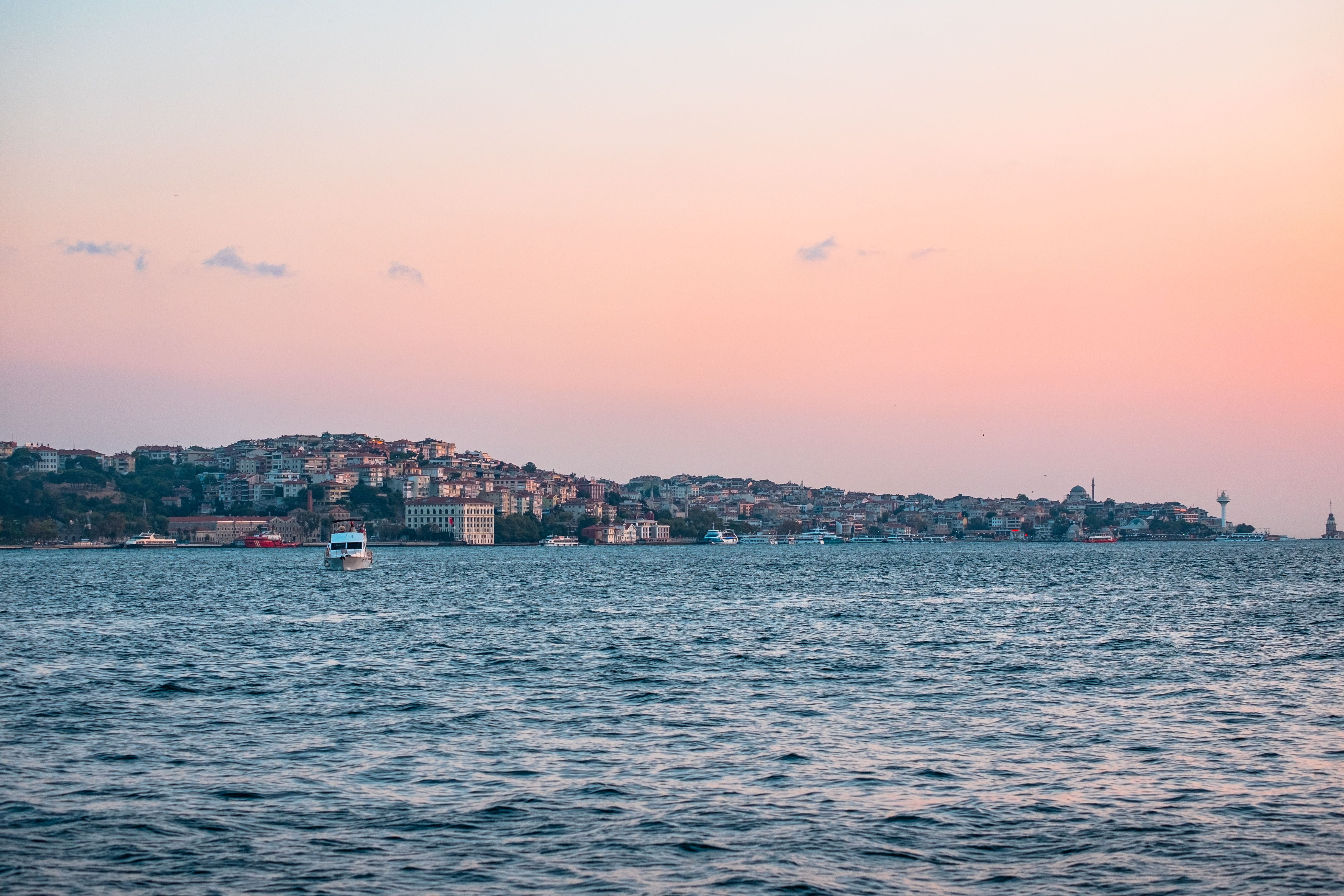 A Ferry on the Bosphorus Strait in Istanbul, Turkey · Free Stock Photo