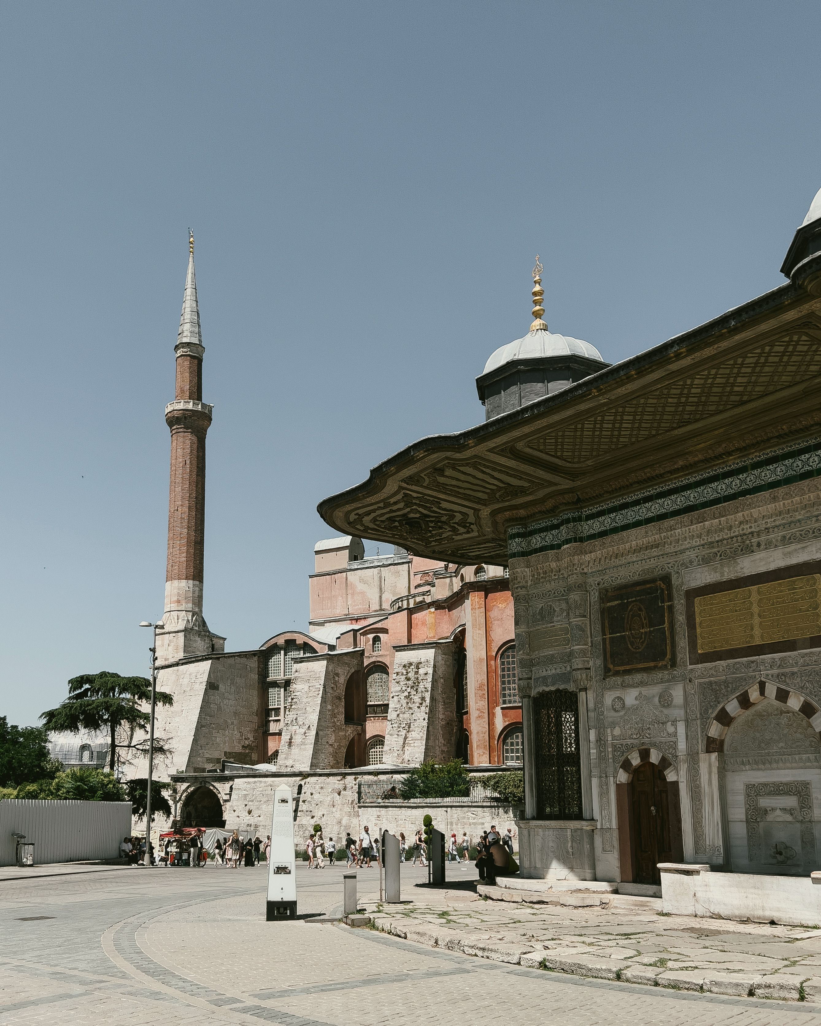 Fountain Sultan Ahmed III and Hagia Sophia behind · Free Stock Photo