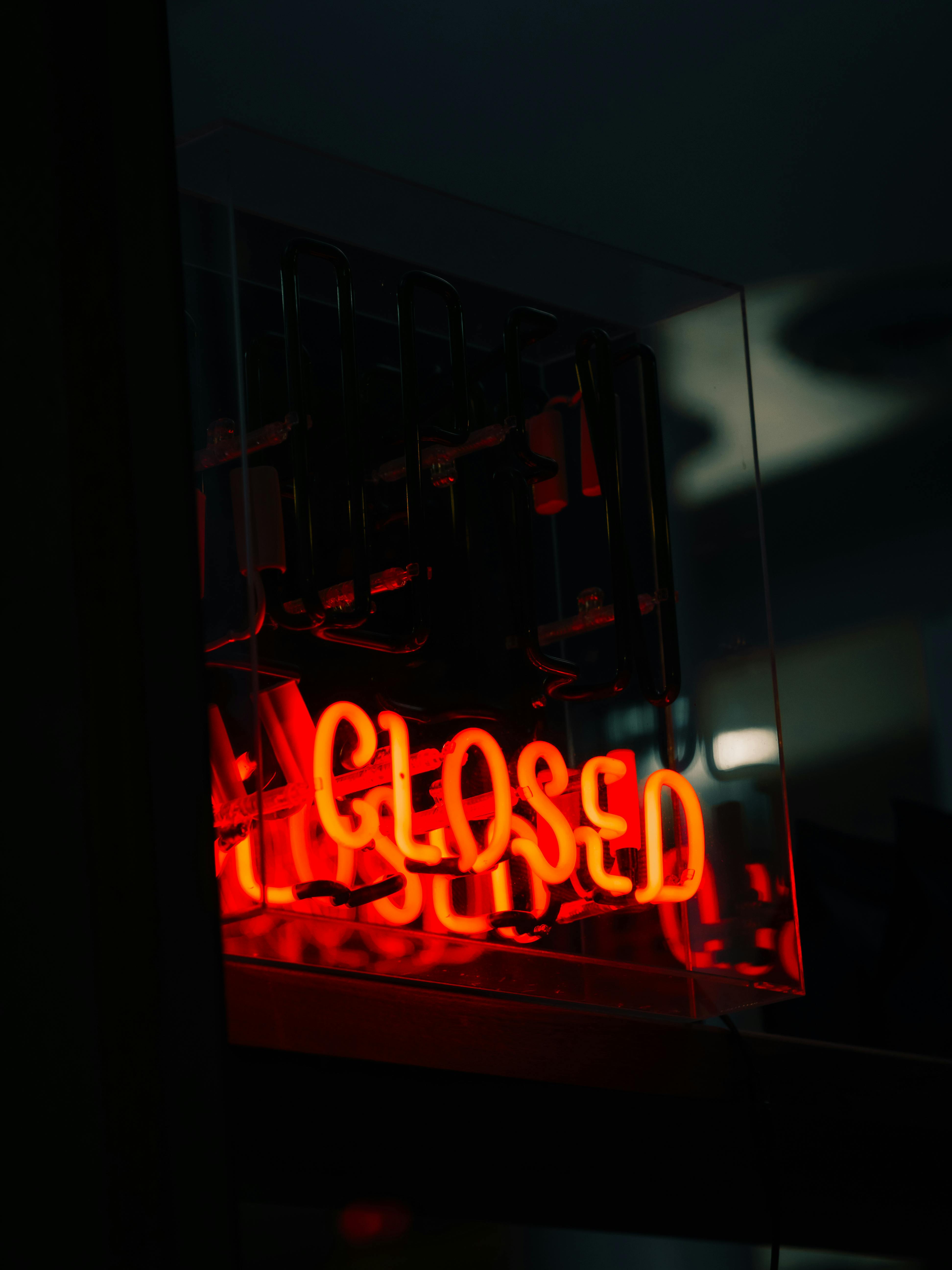 Red Neon Light Signage · Free Stock Photo
