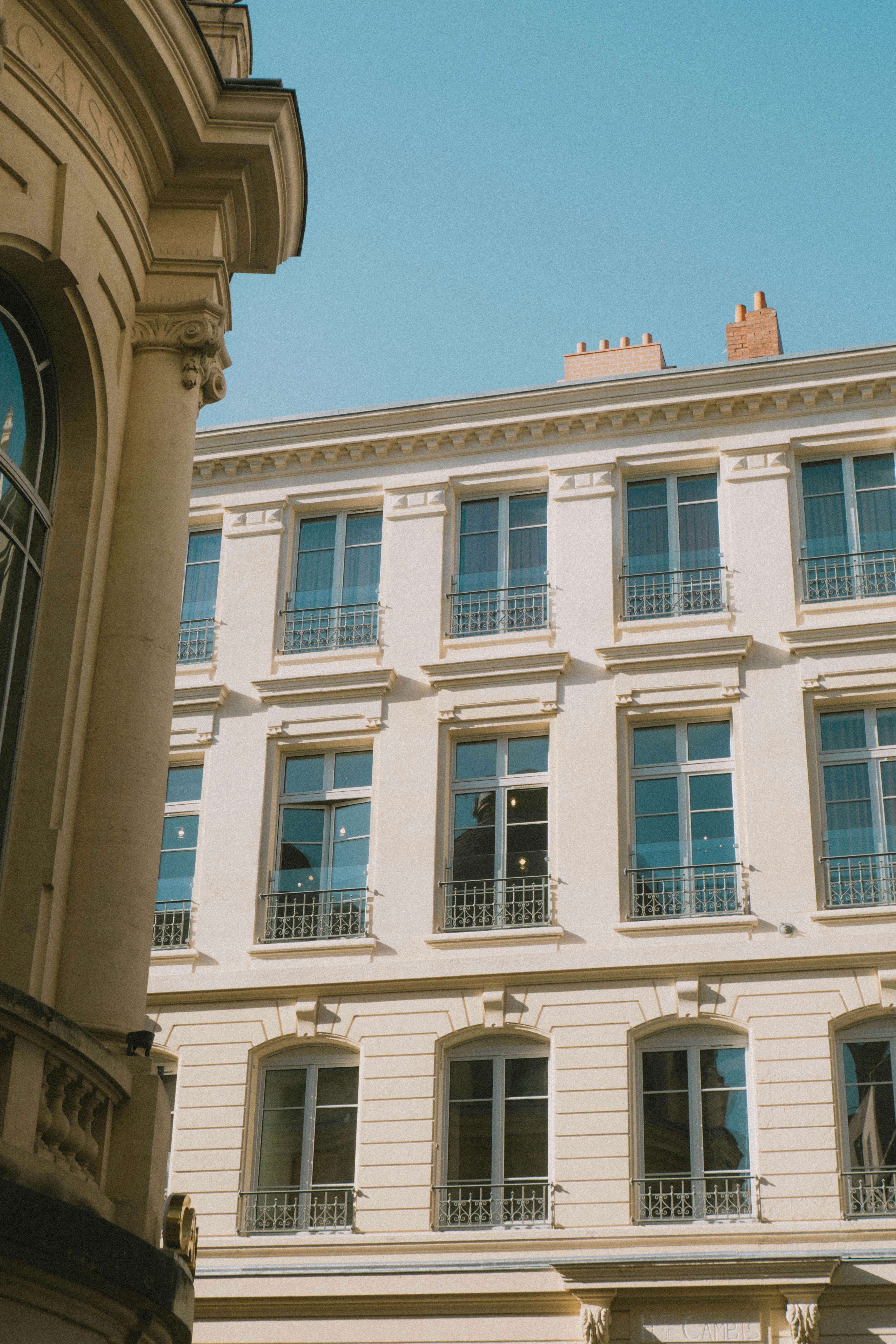 Facade of a Neoclassical Building · Free Stock Photo