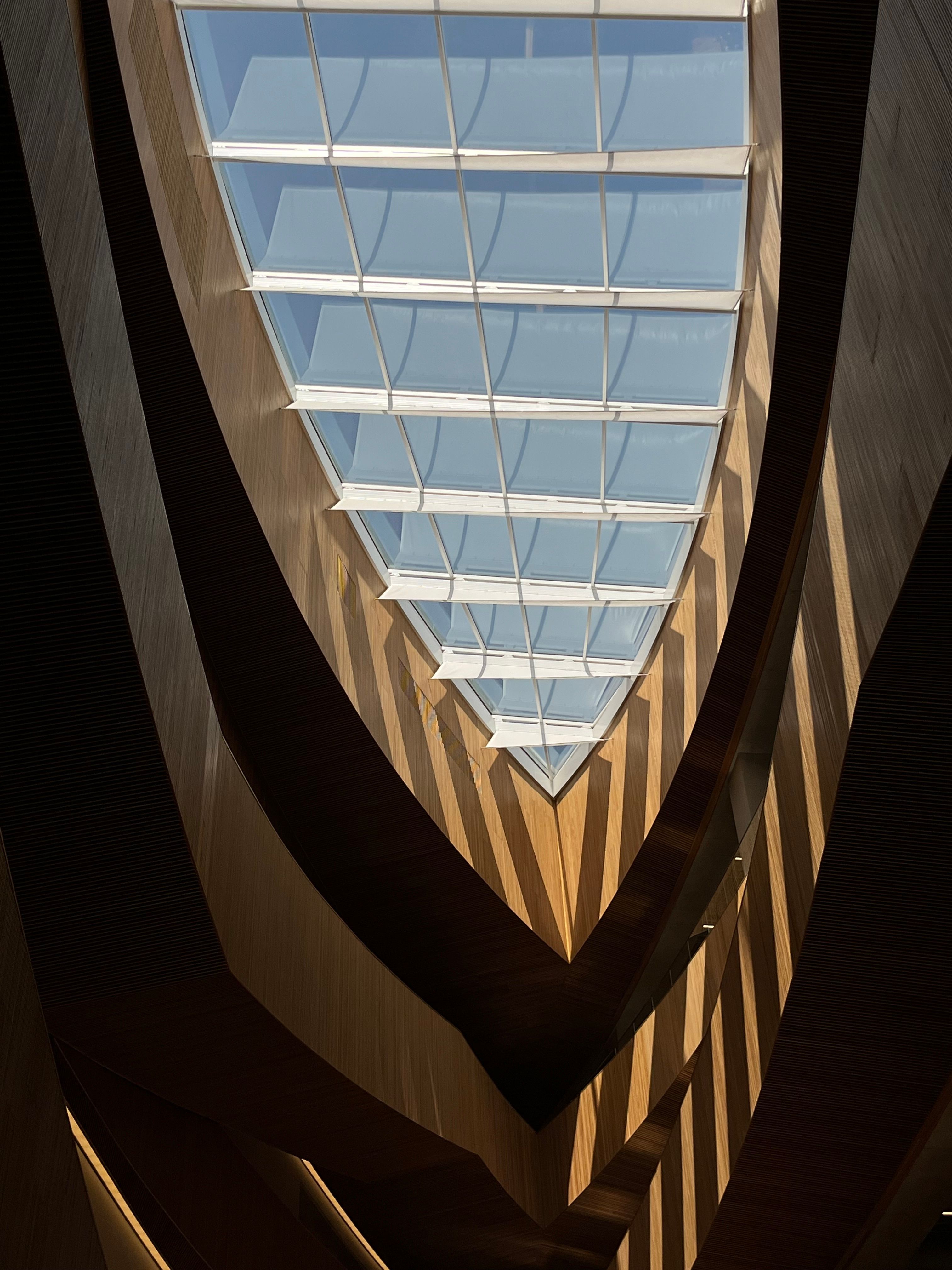 The skylight in the atrium of a building · Free Stock Photo