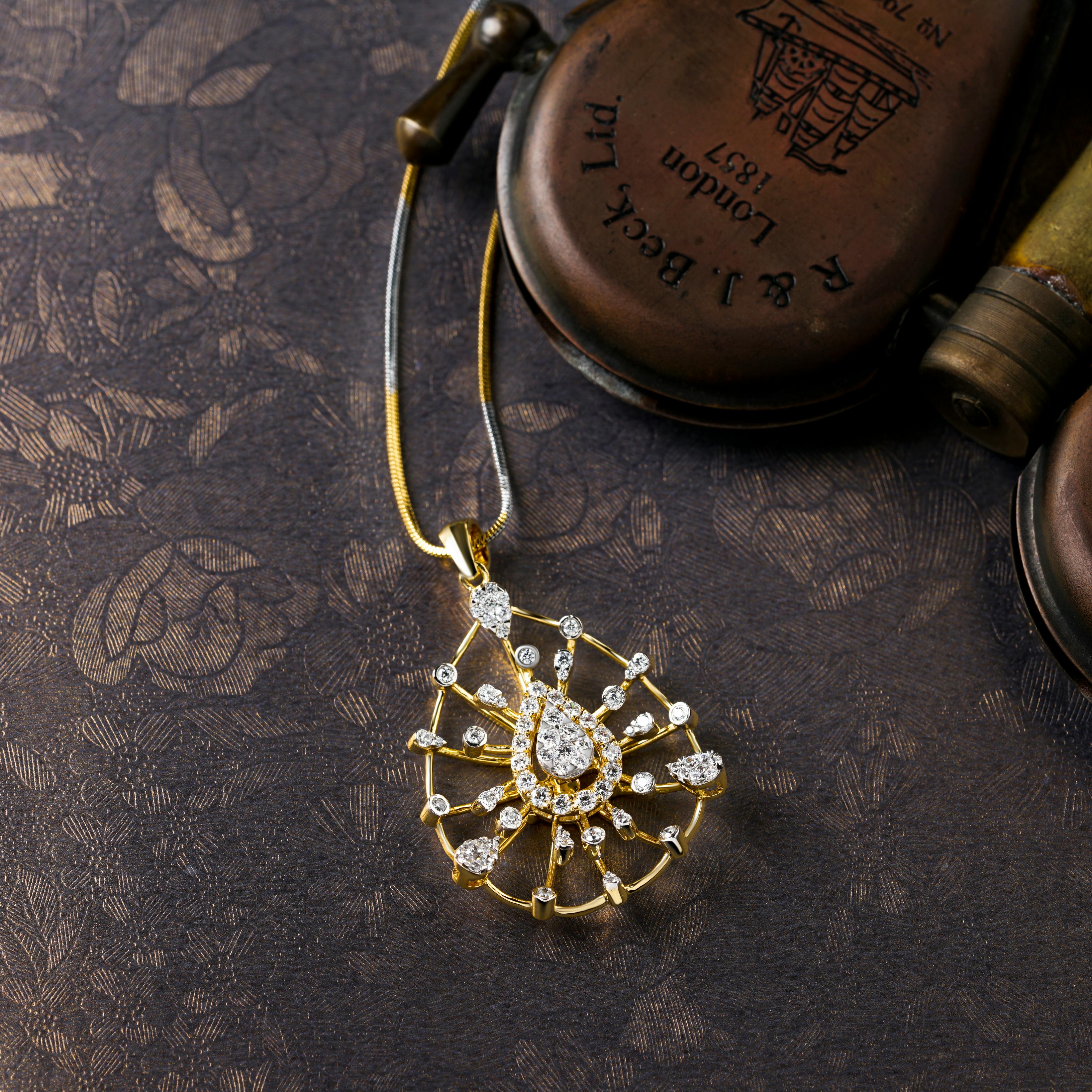Golden Necklace on a Table · Free Stock Photo