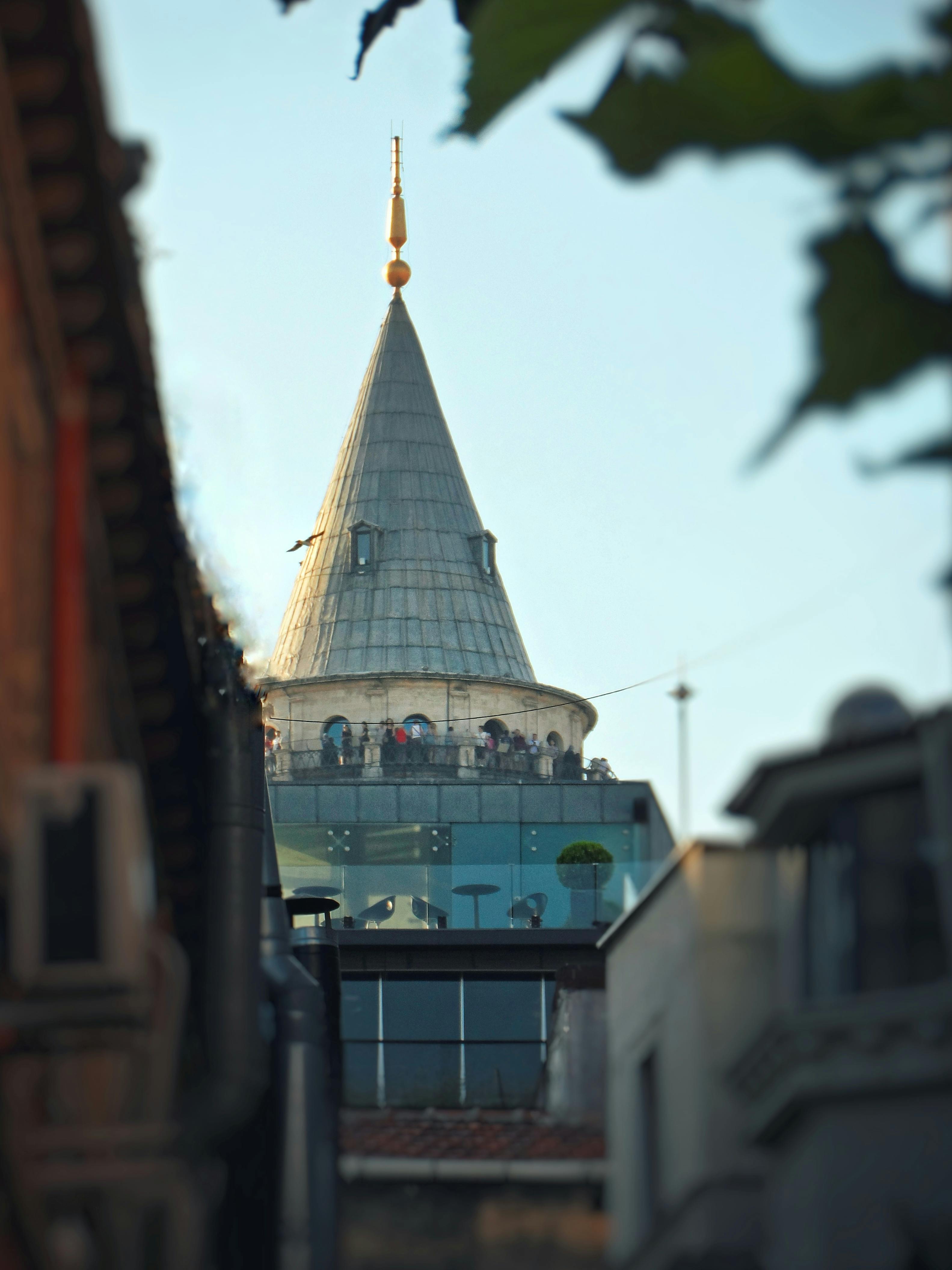 People on Platform atop Galata Tower in Istanbul, Turkey · Free Stock Photo
