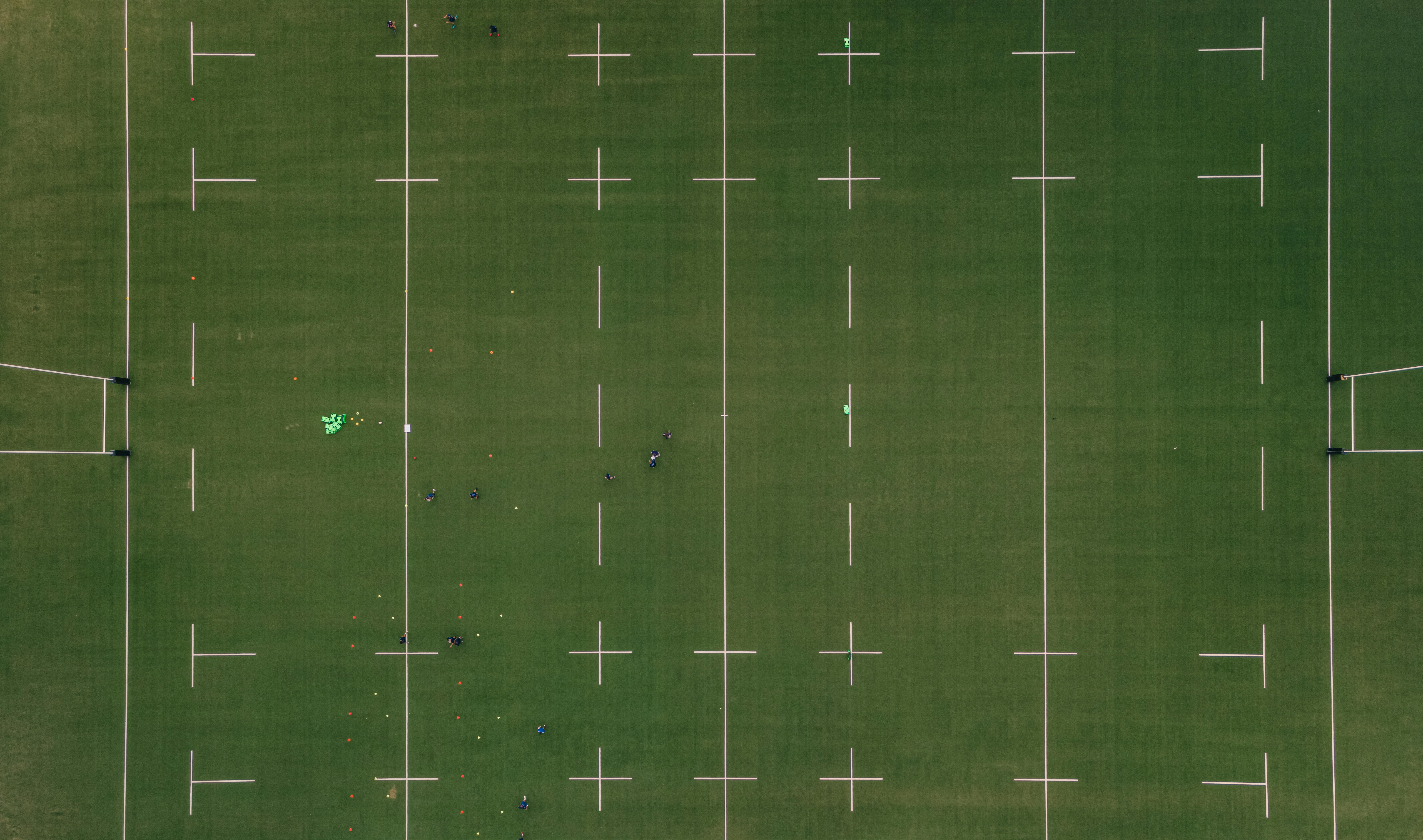 Rugby Pitch in Birds Eye View · Free Stock Photo