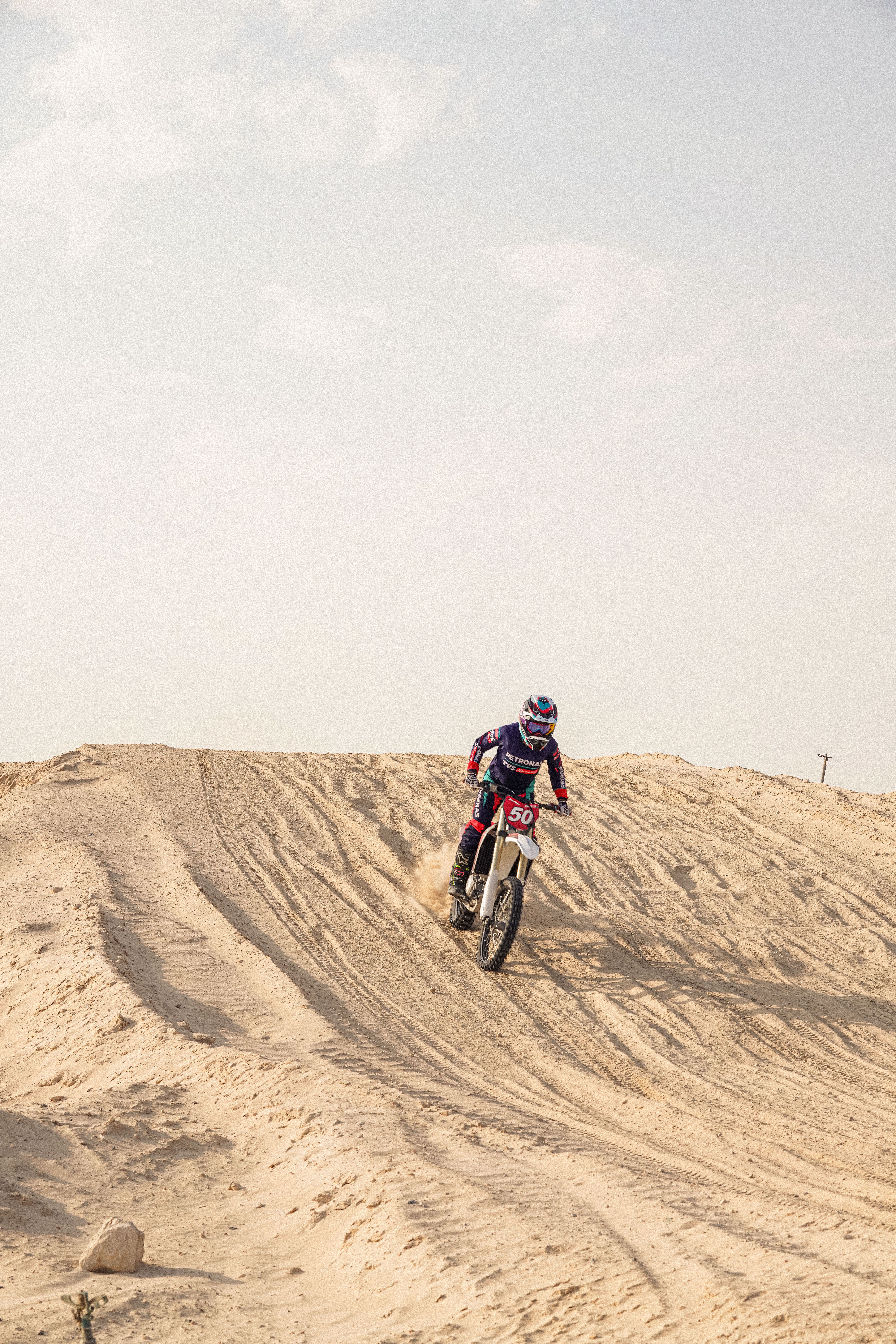 Motocross Race on Hill on Desert · Free Stock Photo