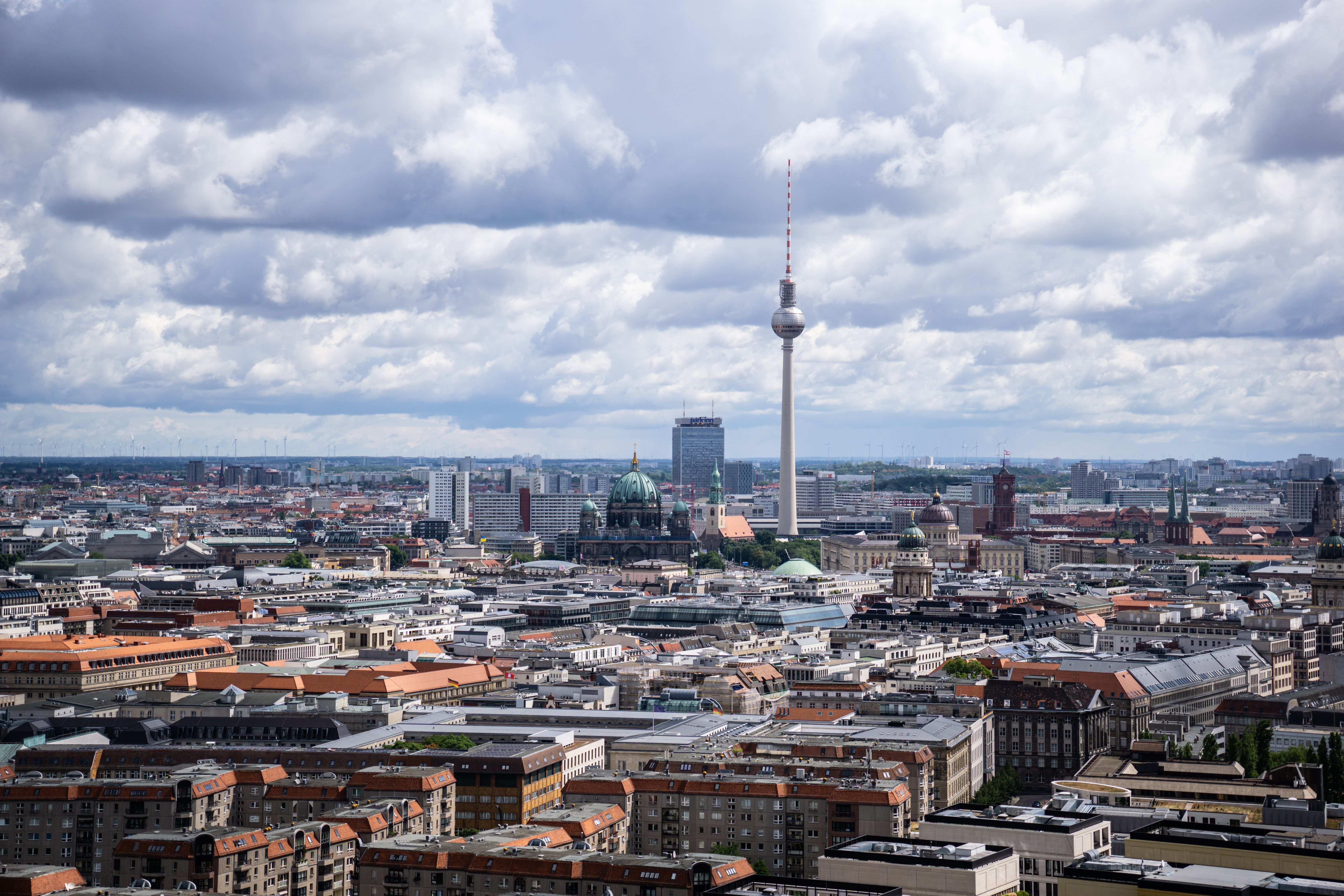 Cityscape of Berlin with View of the Berliner Fernsehturm · Free Stock ...