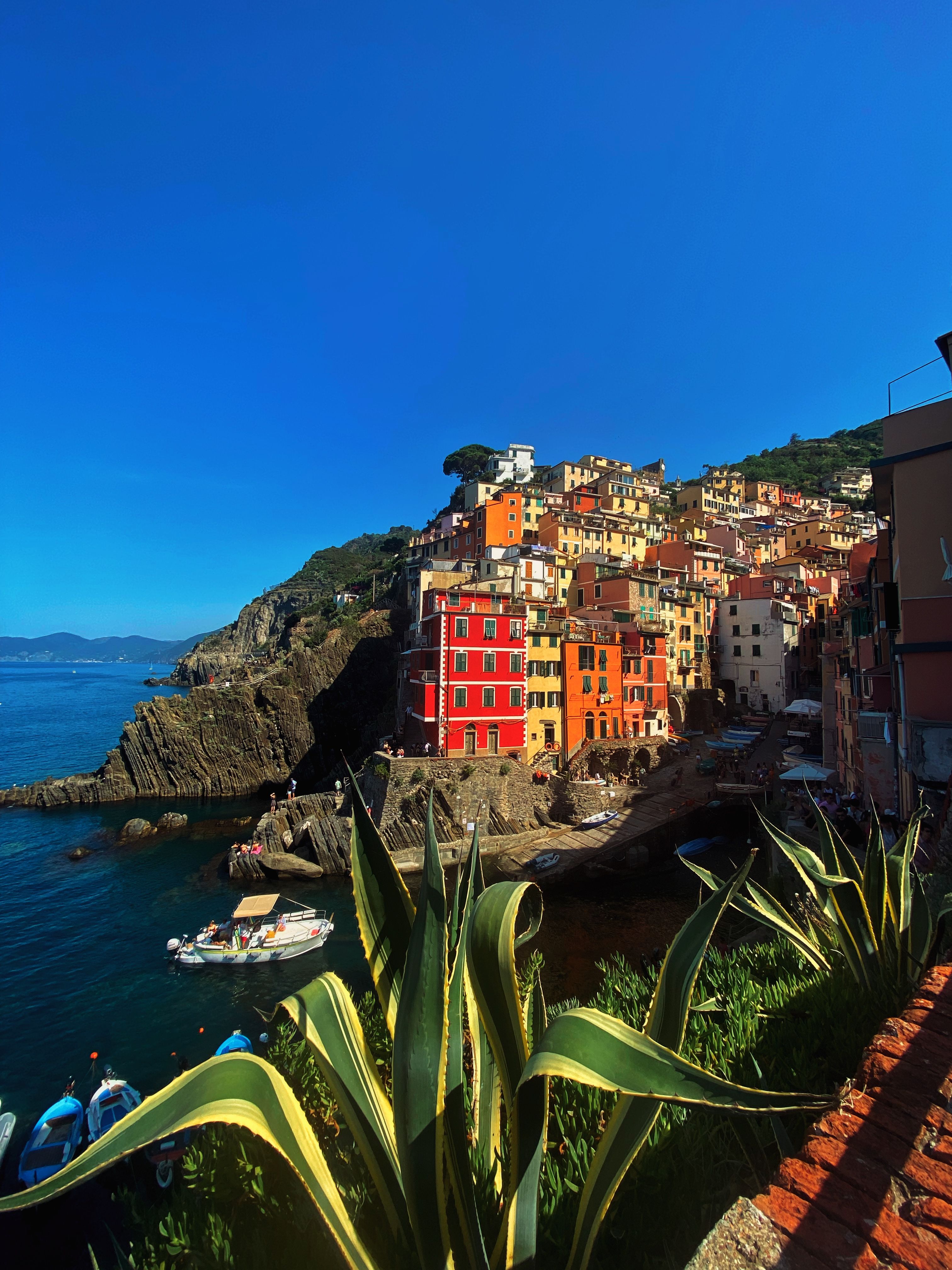 Town on Rocks in Bay on Sea Shore in Italy · Free Stock Photo