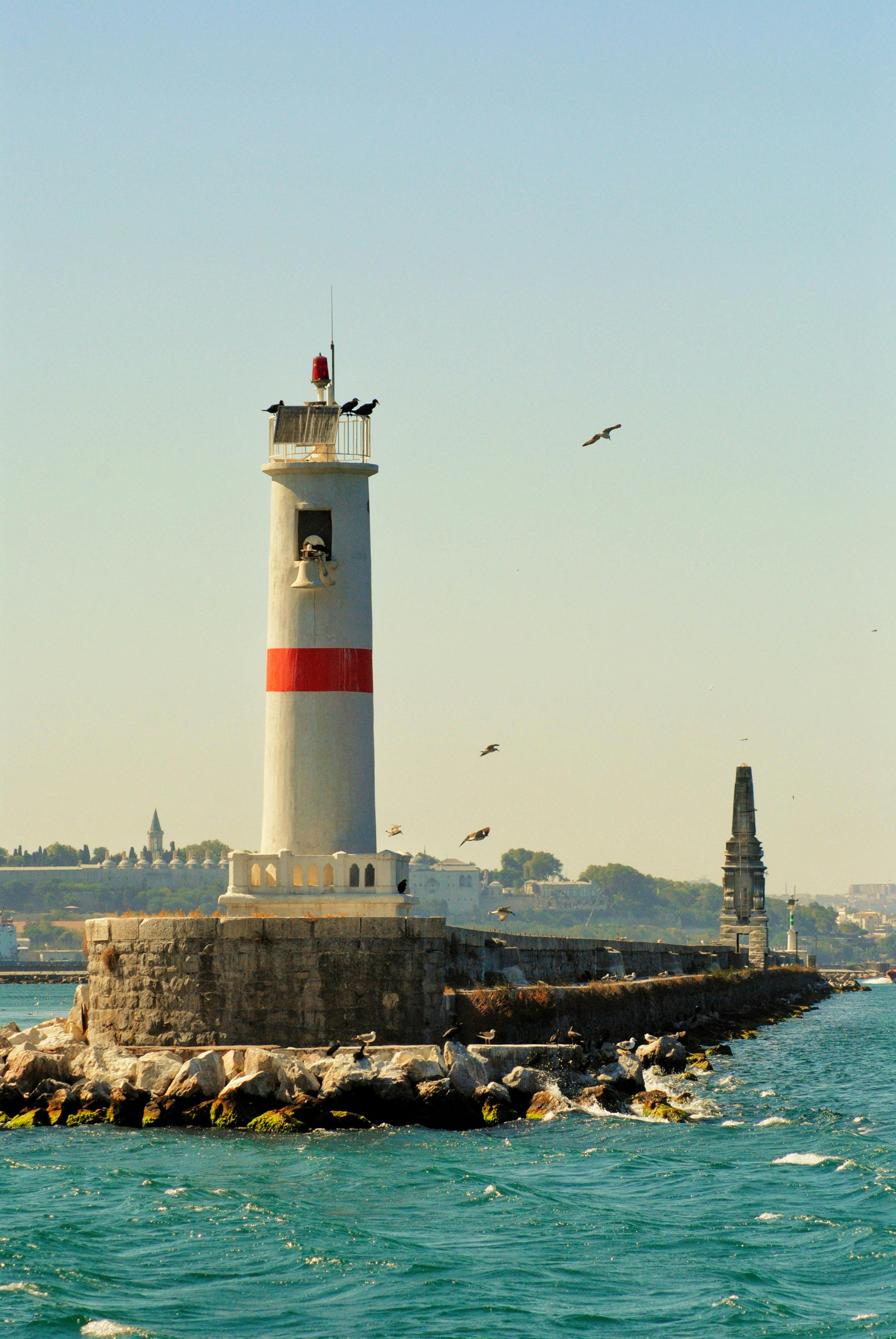 Lighthouse on Sea Shore in Istanbul · Free Stock Photo