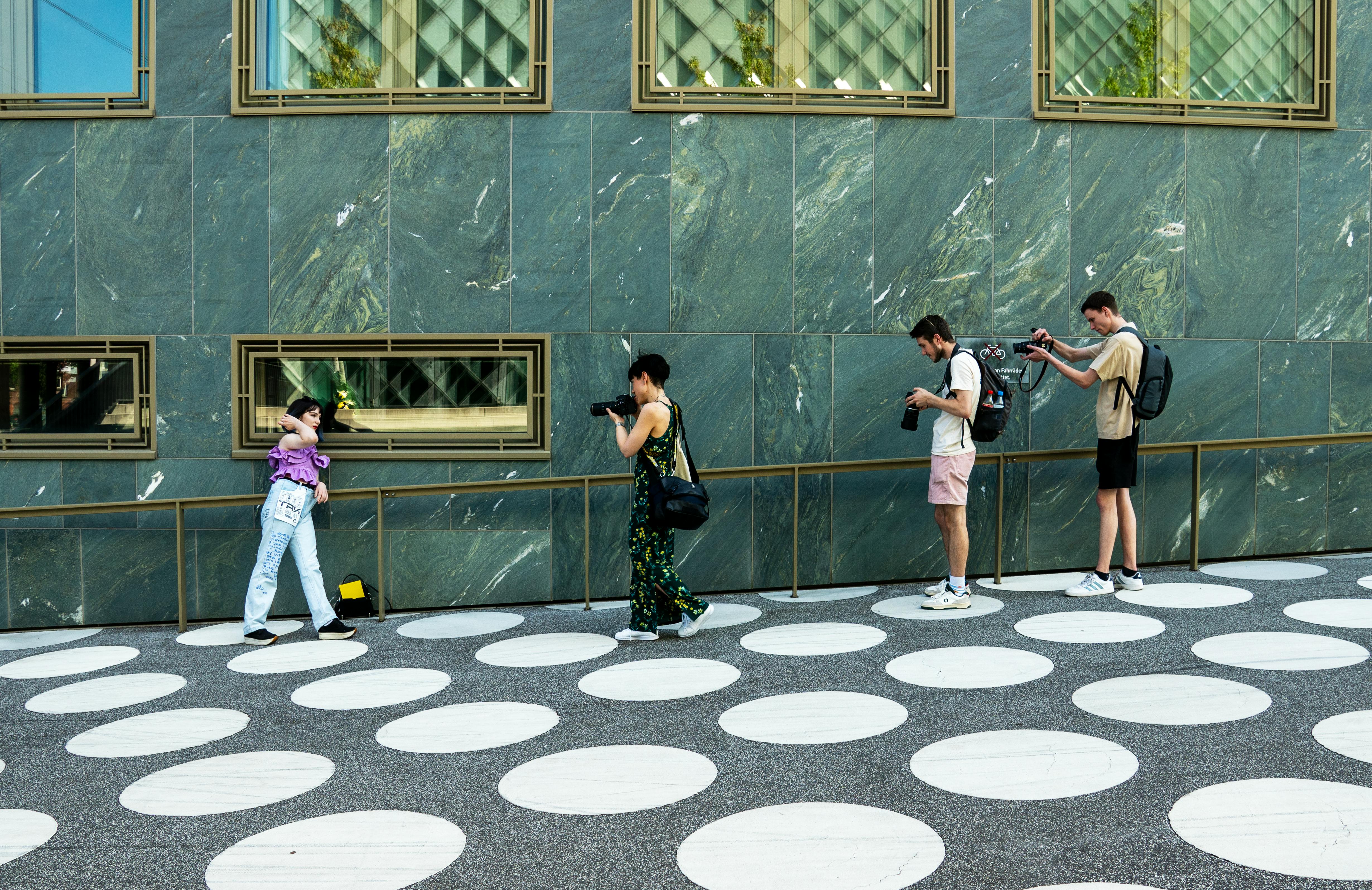 Photographers Taking Pictures of Model · Free Stock Photo