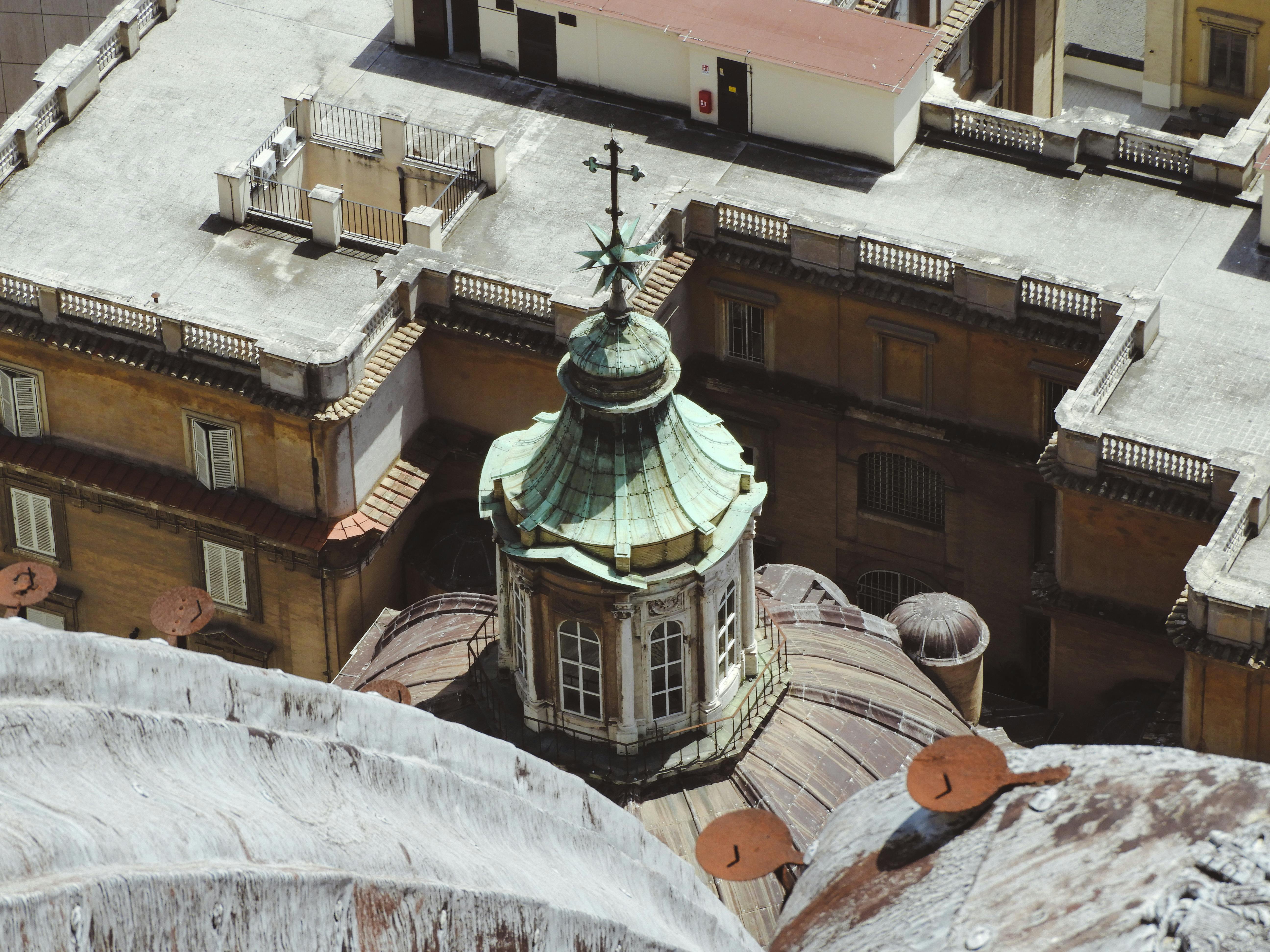 Low Angle Shot of Church Roof · Free Stock Photo