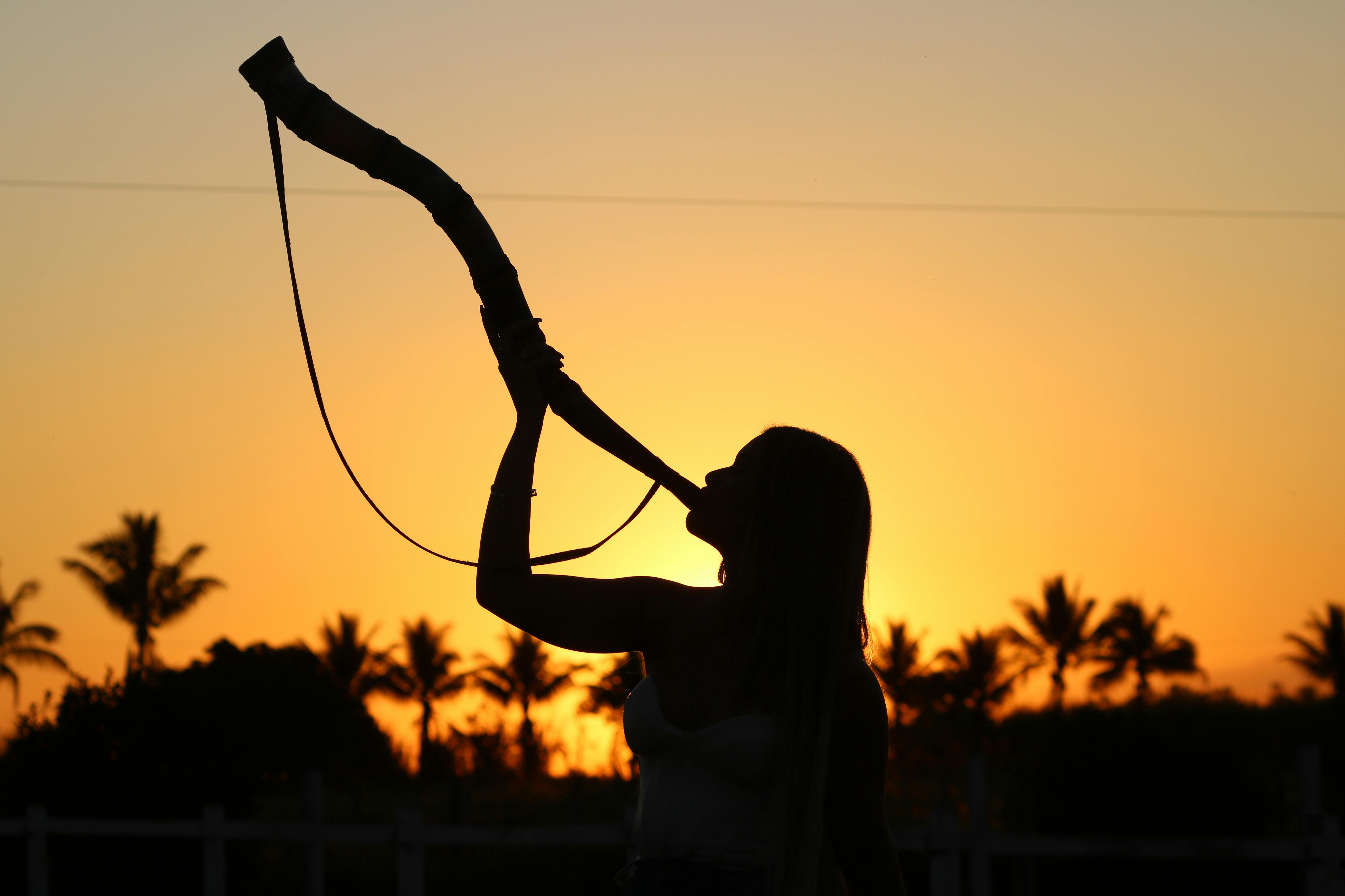 A Person Blowing a Horn · Free Stock Photo