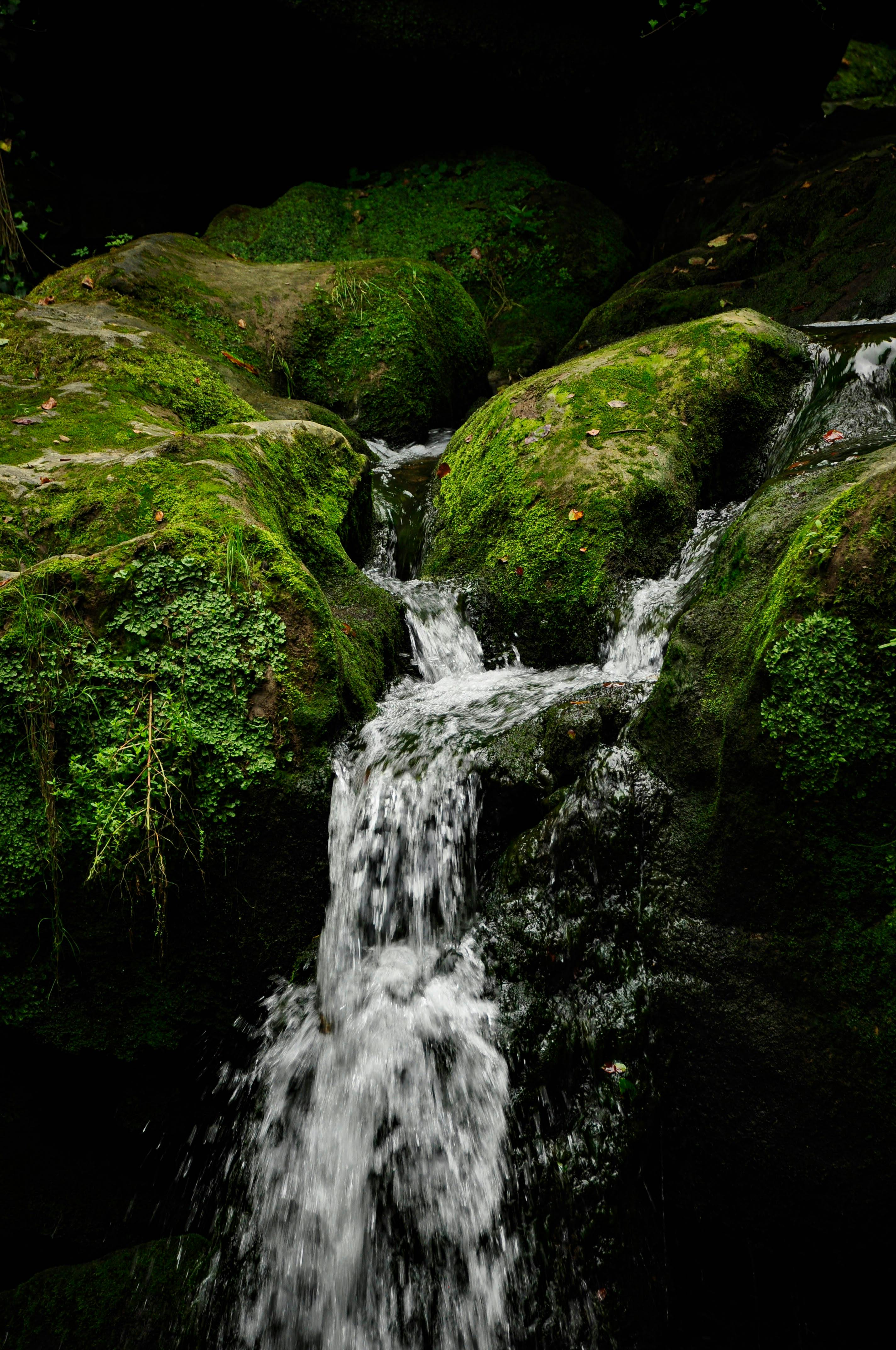 Waterfalls Beside Bridge · Free Stock Photo