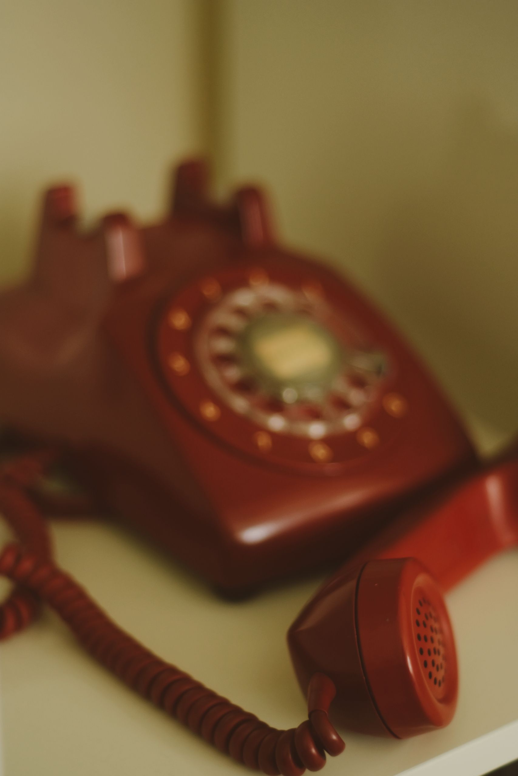 Retro Phone on Shelf · Free Stock Photo
