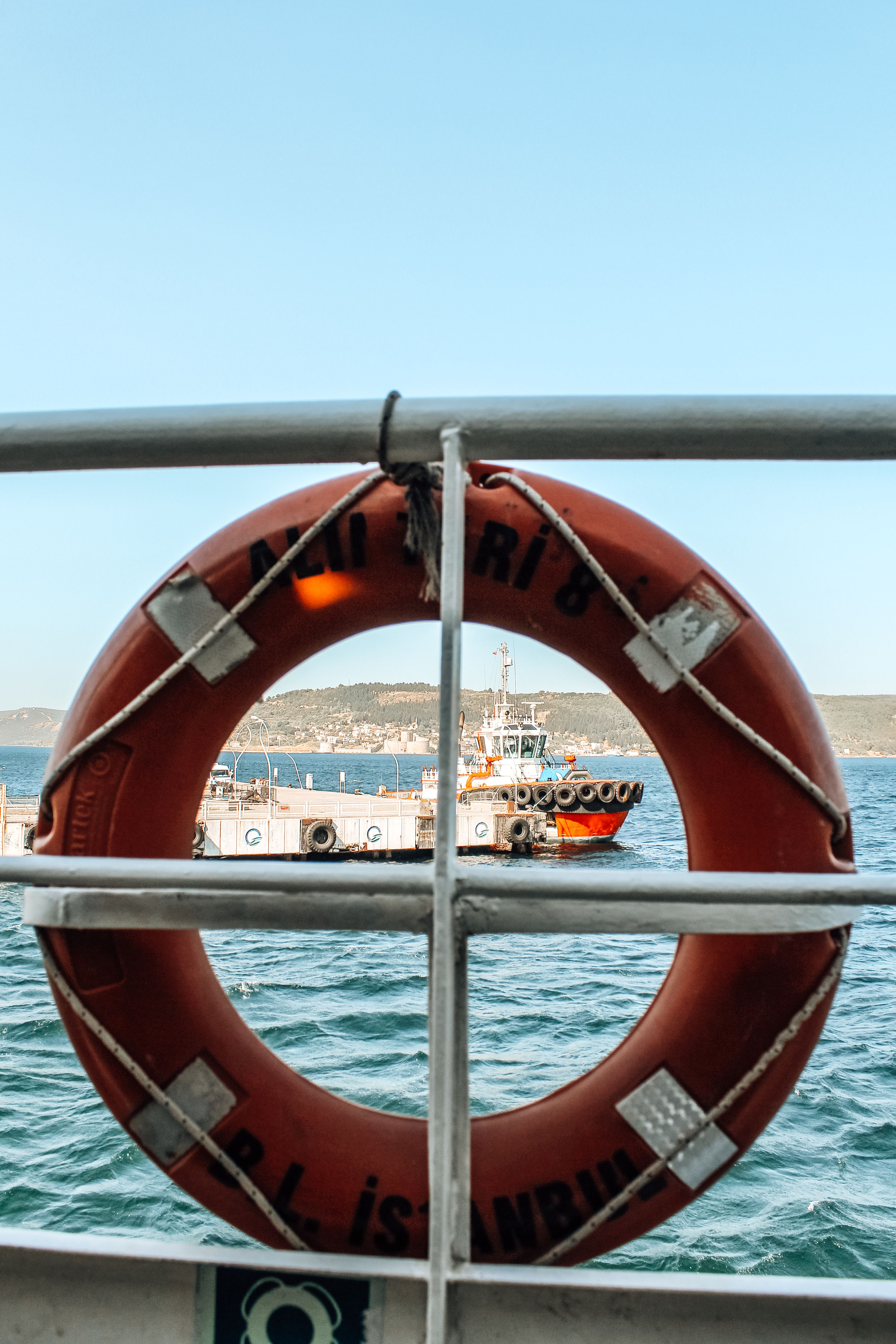 Inflatable Ring Hanging Ship Deck · Free Stock Photo