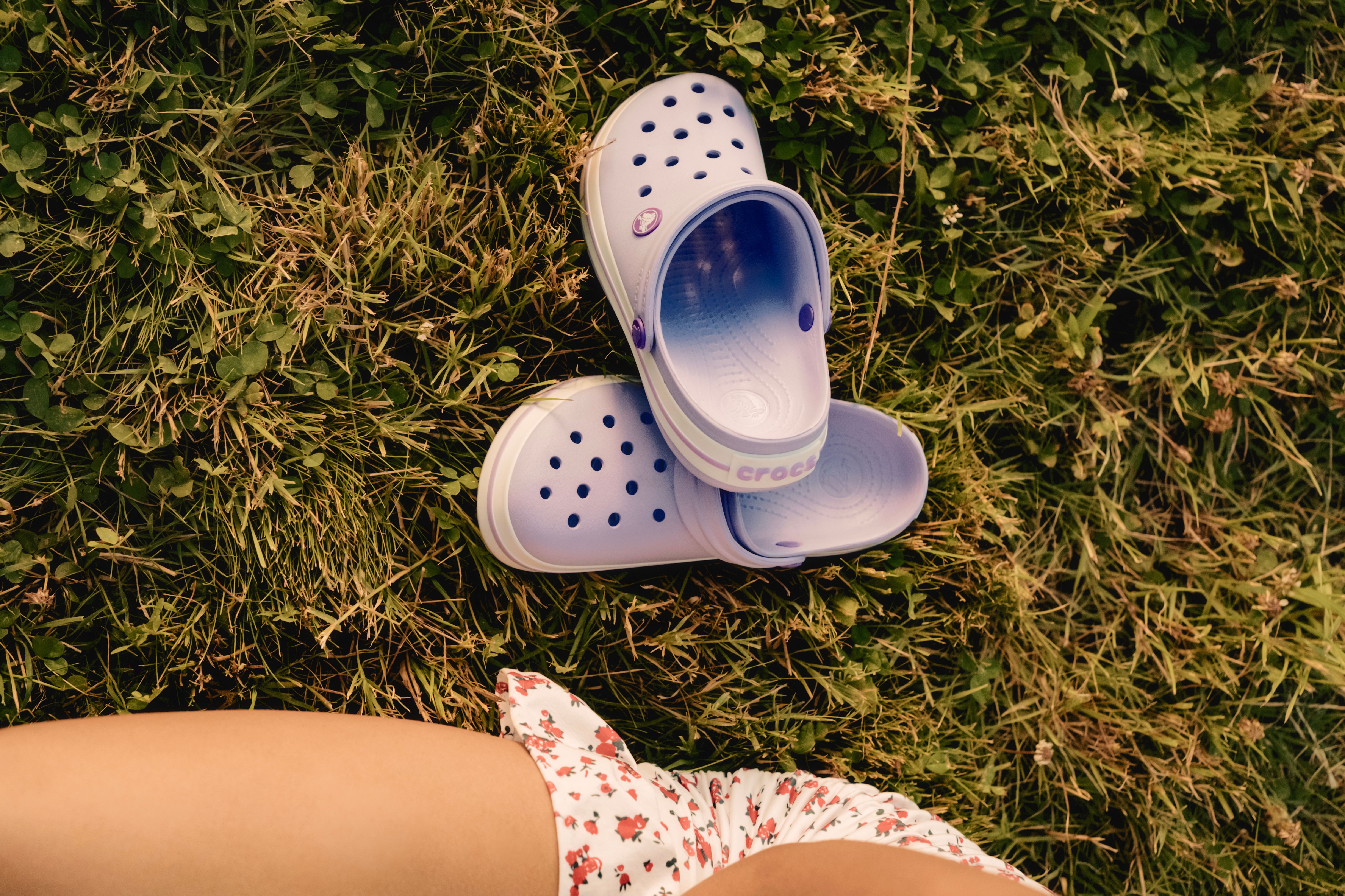 Crocs Flip Flops on Grass · Free Stock Photo