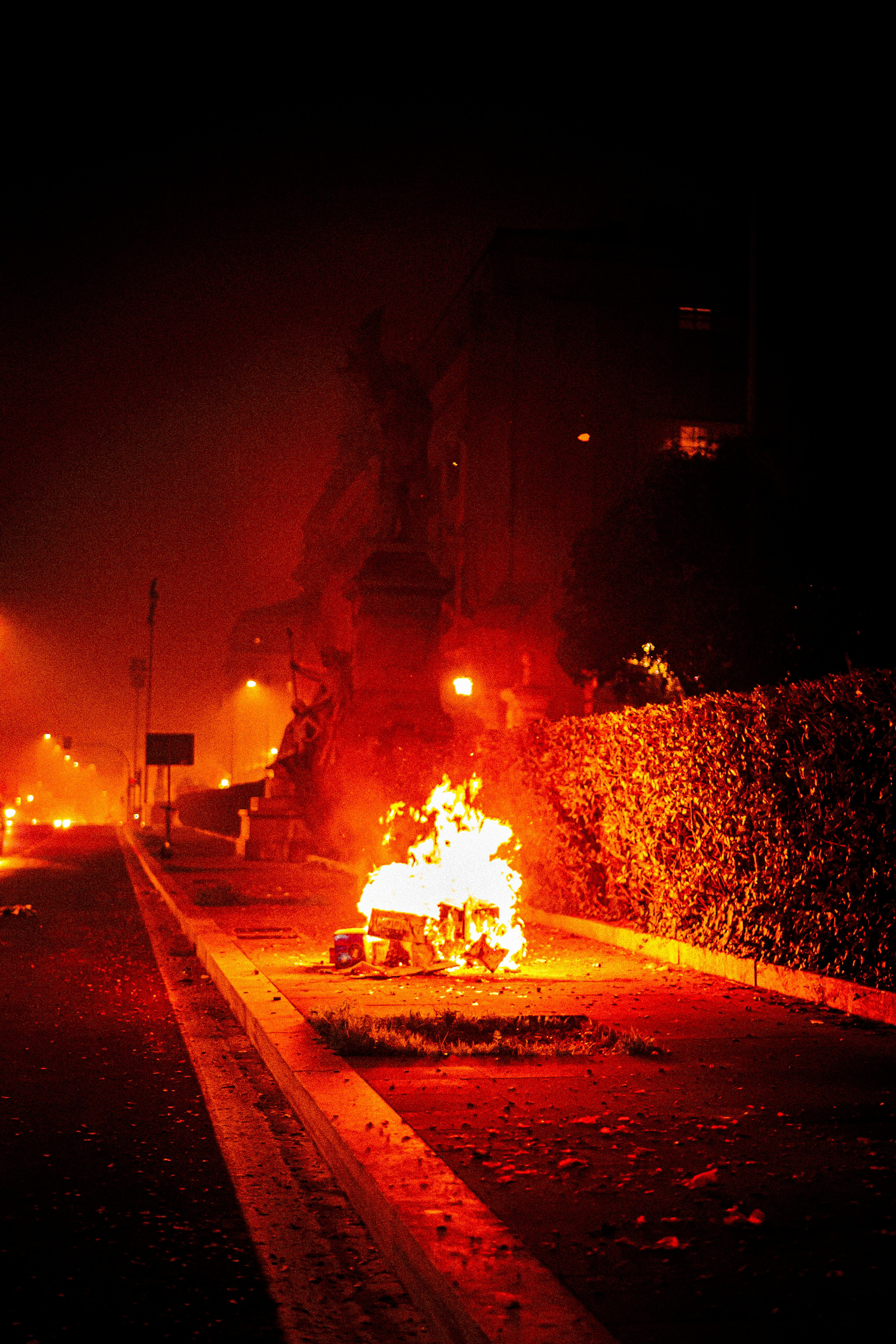 Sidewalk at Night · Free Stock Photo