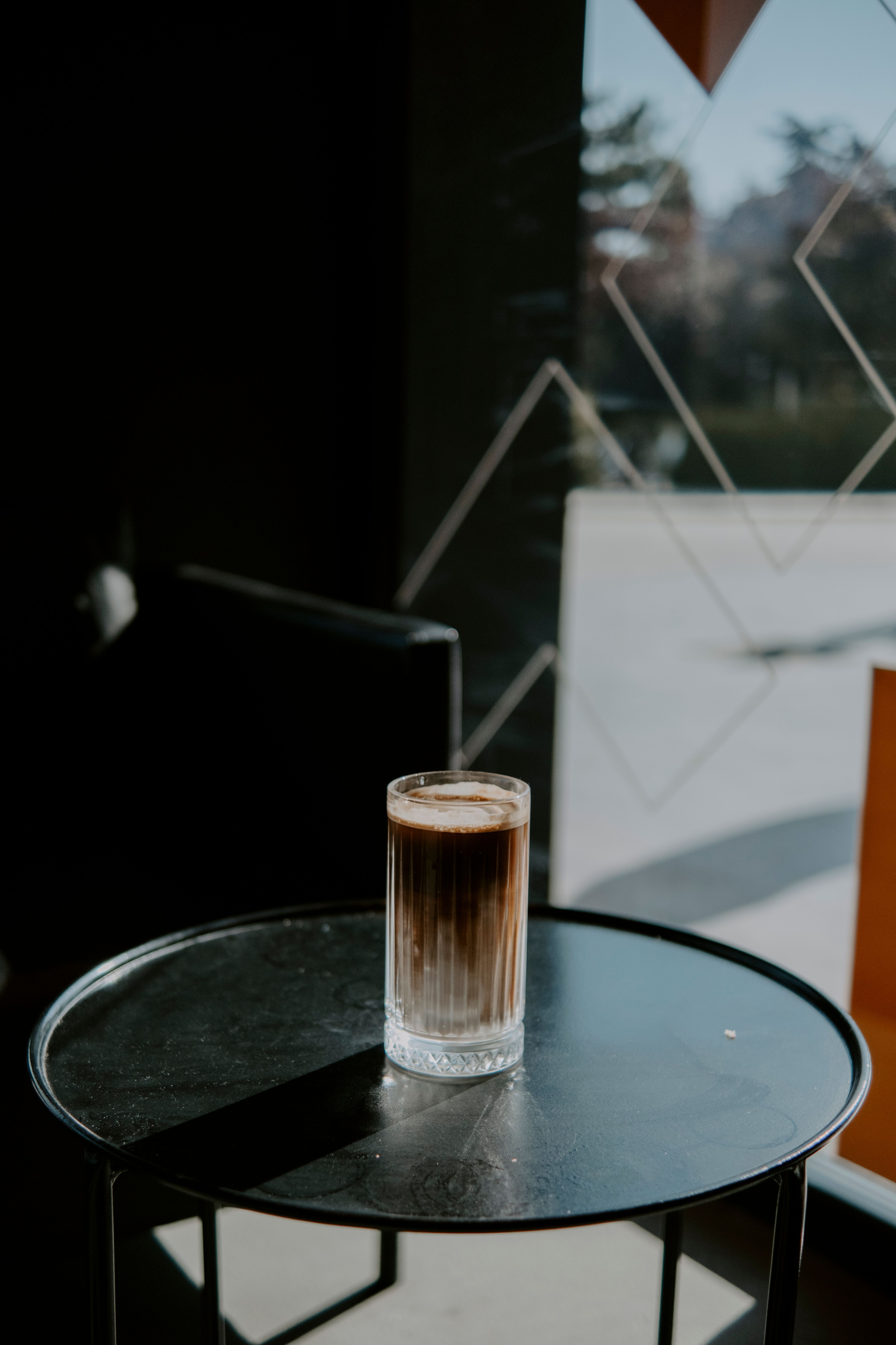 Beverage in Glass on Table · Free Stock Photo
