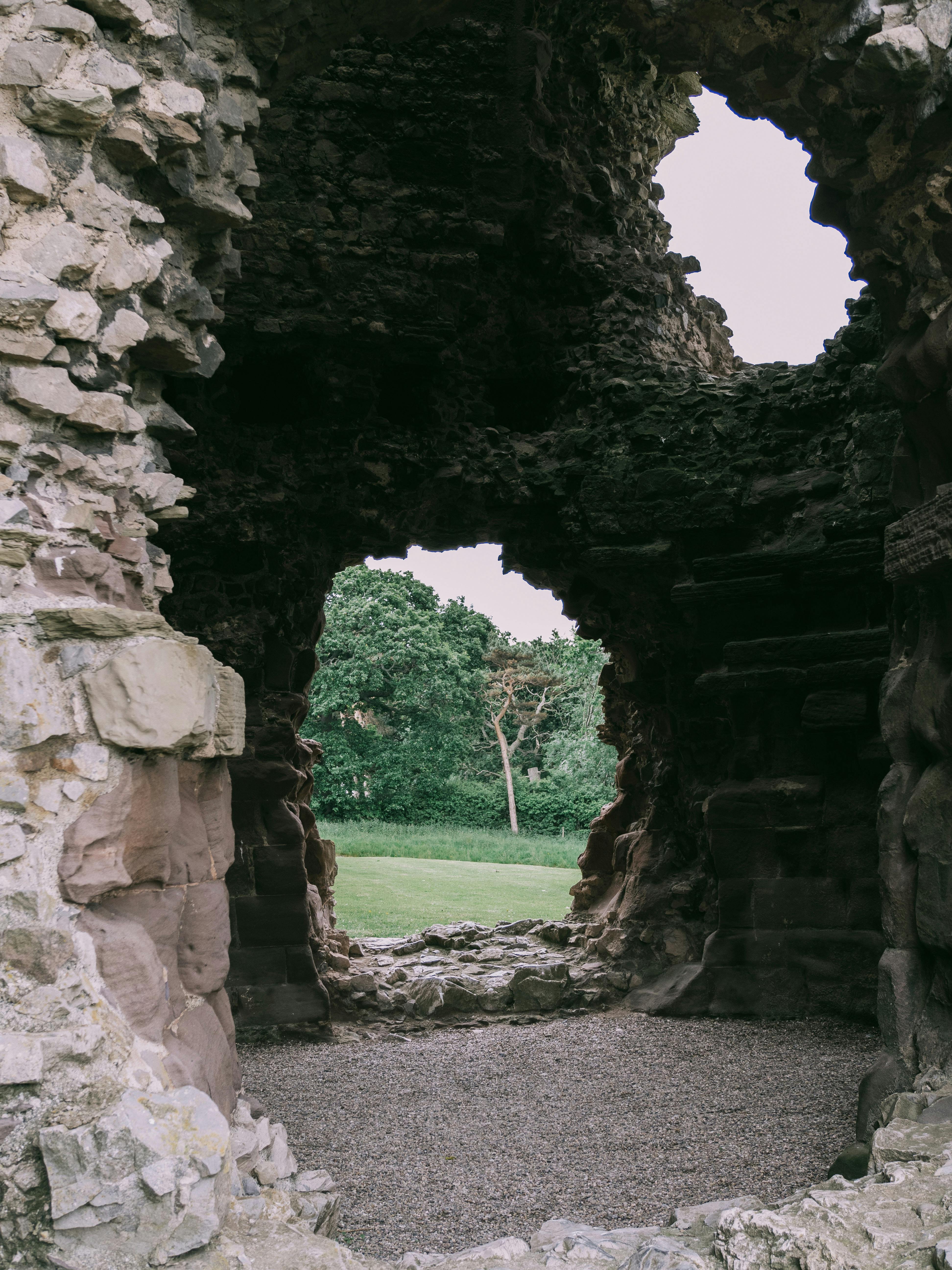 Holes in the Tower of the Castle Ruins · Free Stock Photo