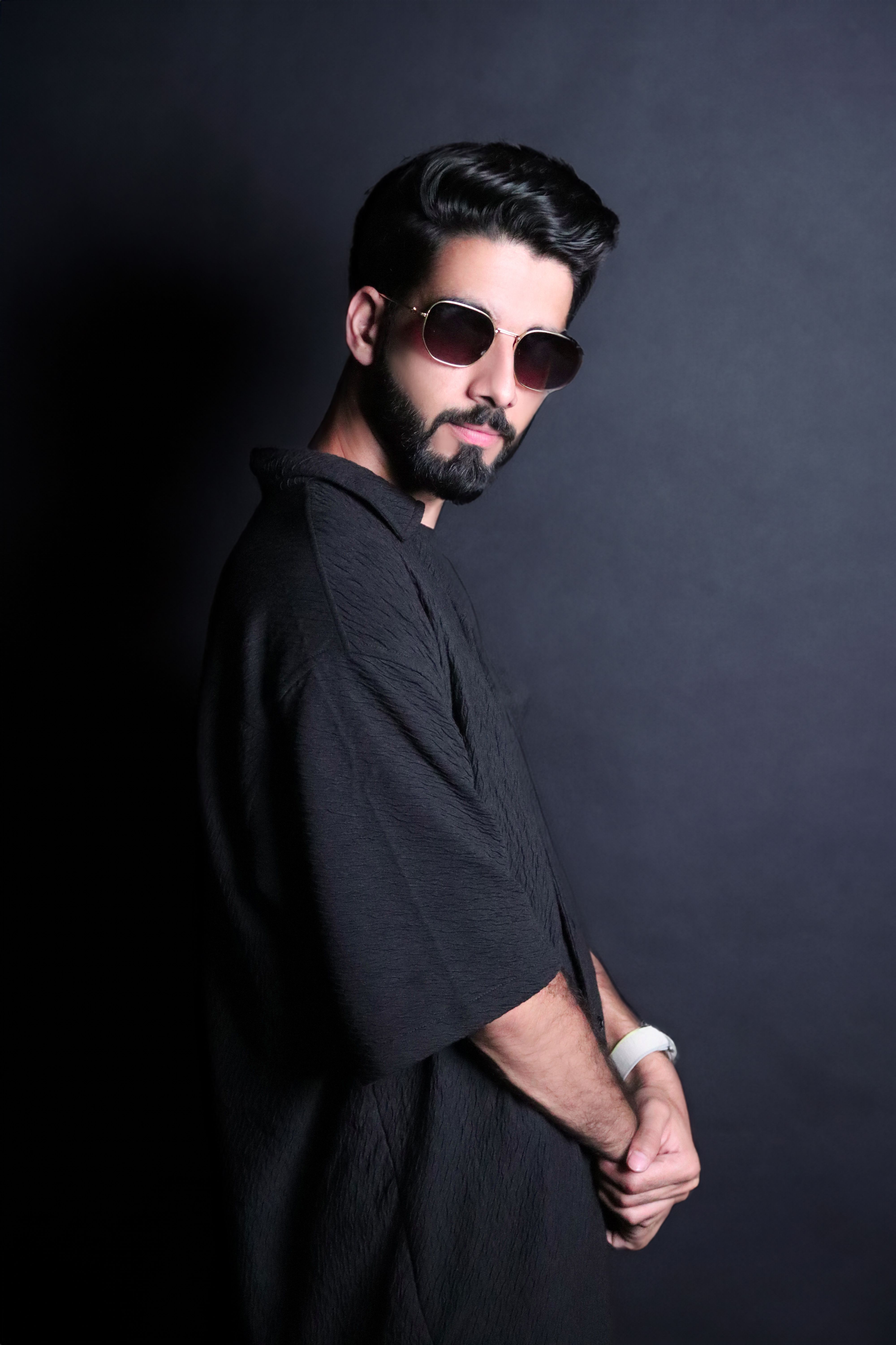 Elegance in Ebony: The Cool Boy Portrait · Free Stock Photo