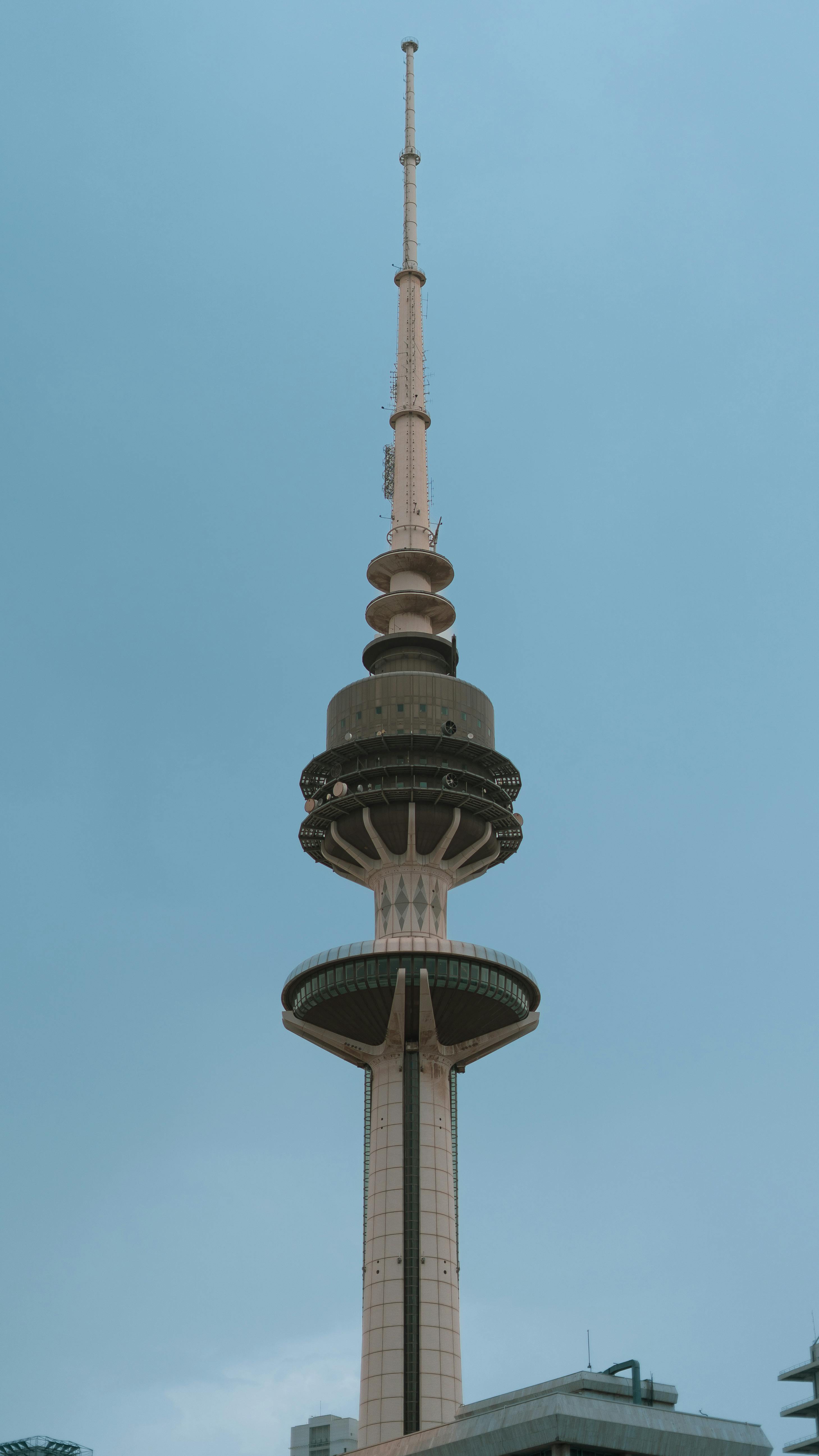 View of a Tall Telecommunications Tower · Free Stock Photo