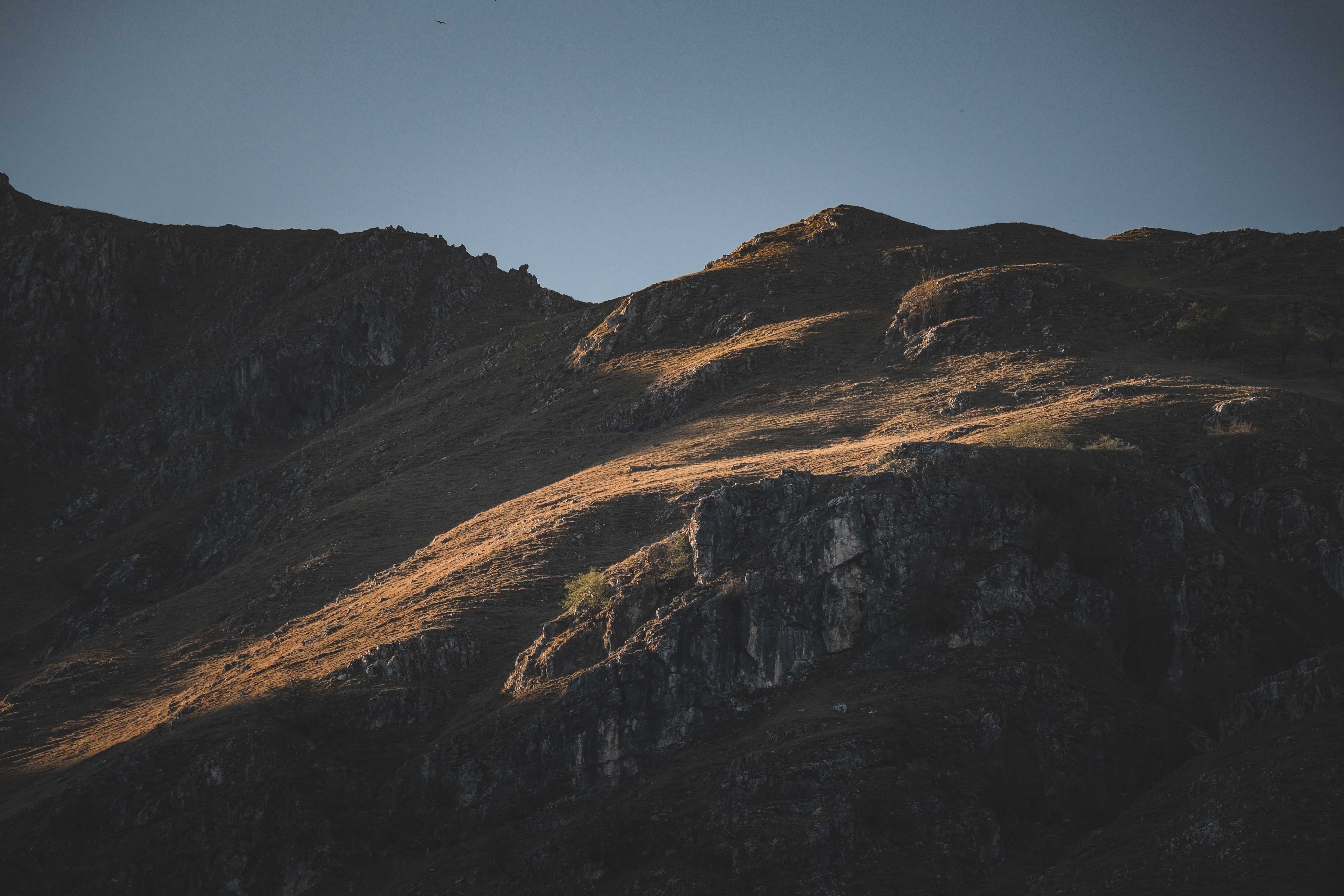 Arid Peak of the Mountains in the Shadow · Free Stock Photo