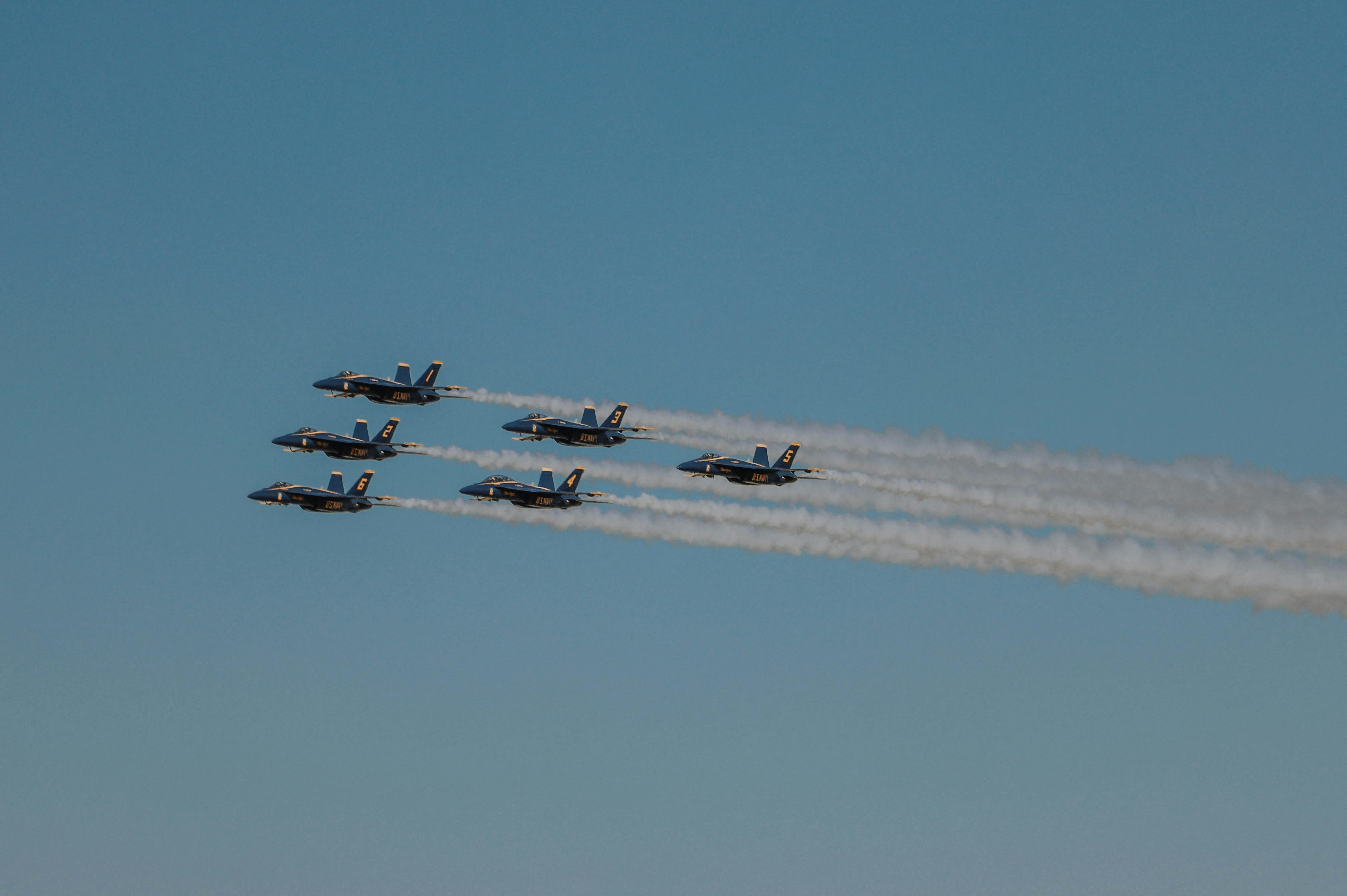 Blue Angels Formation Flight at Air Show · Free Stock Photo