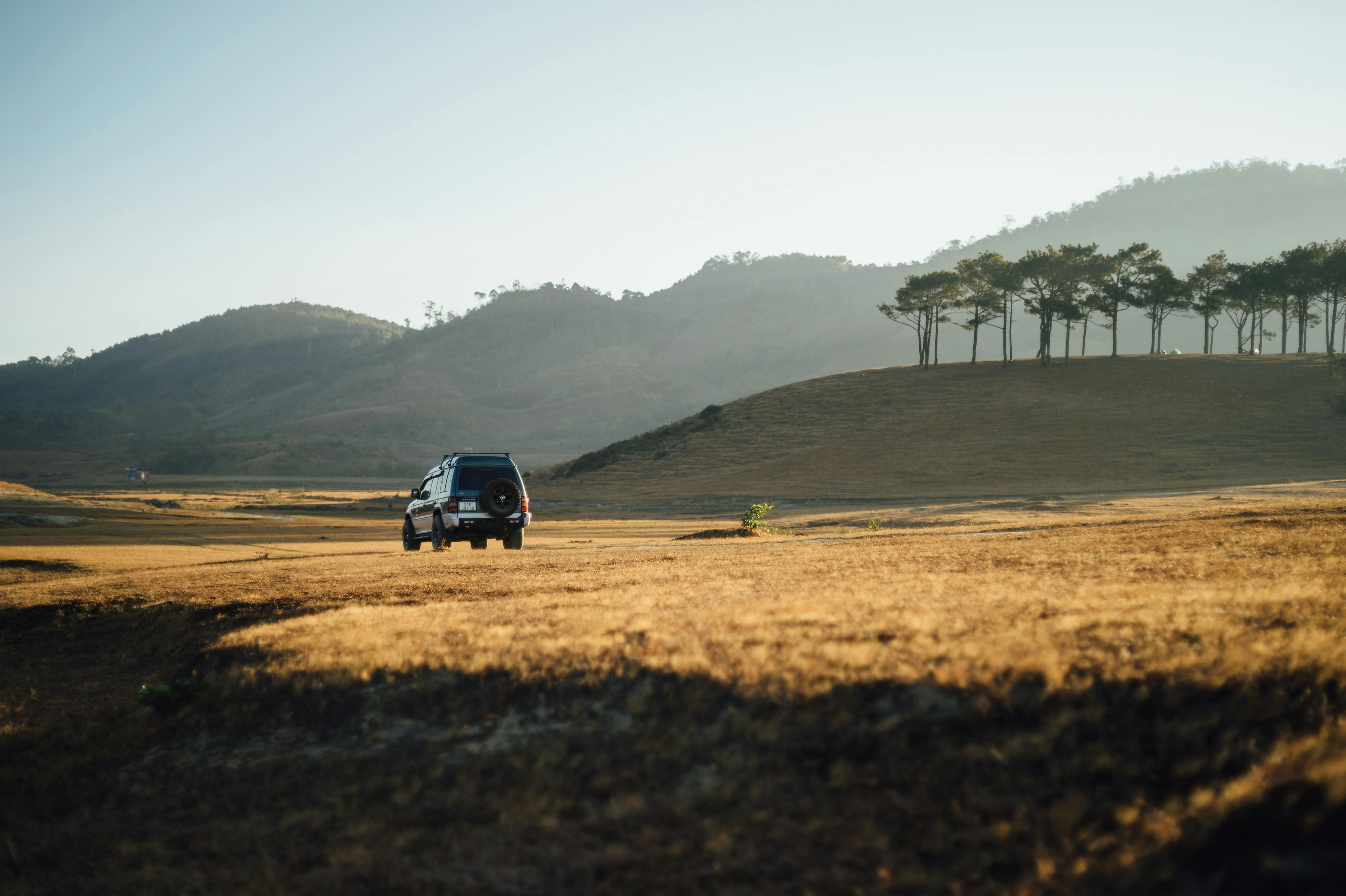 Mitsubishi Pajero Car in Countryside · Free Stock Photo