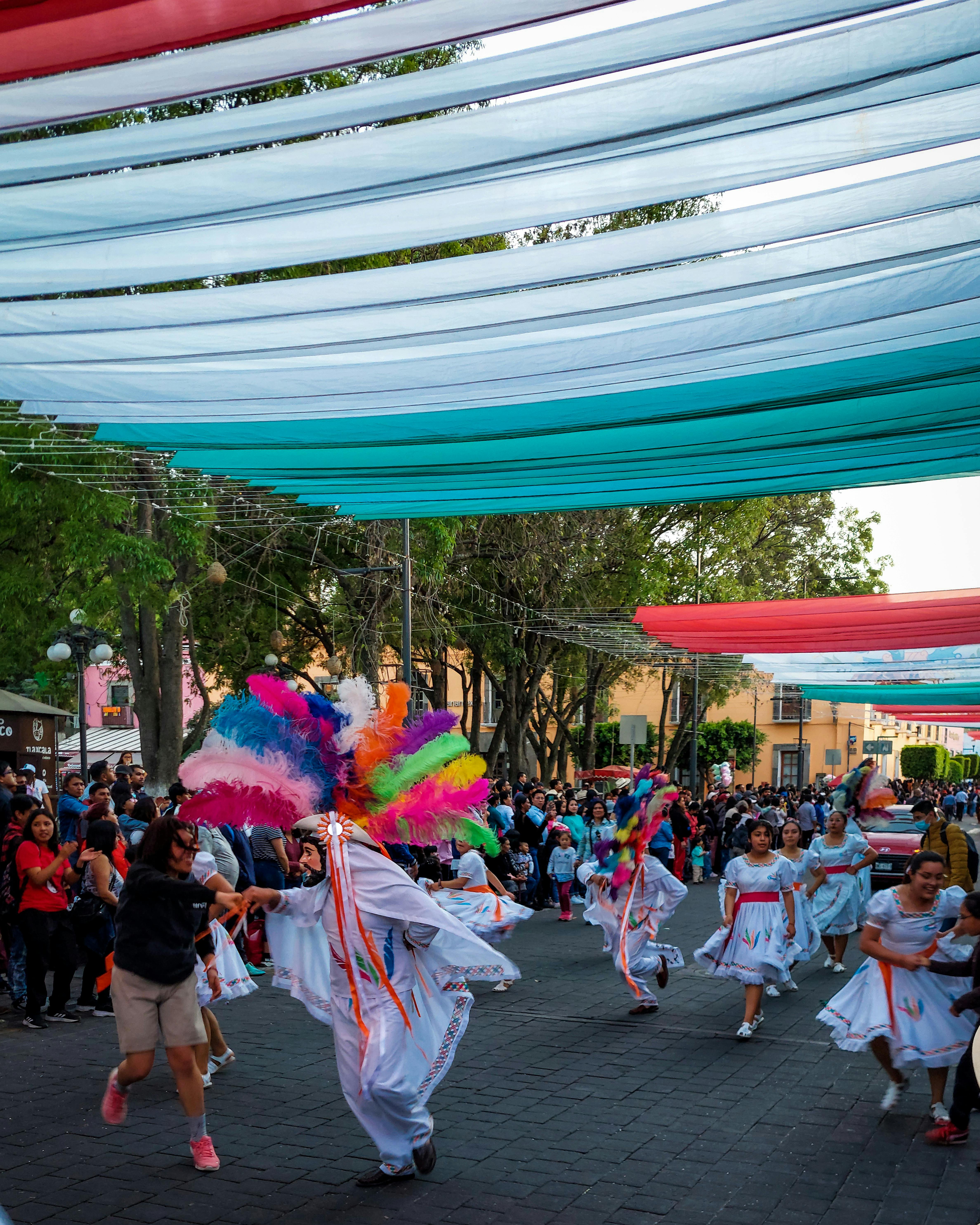 Traditional Parade on Street in Town · Free Stock Photo