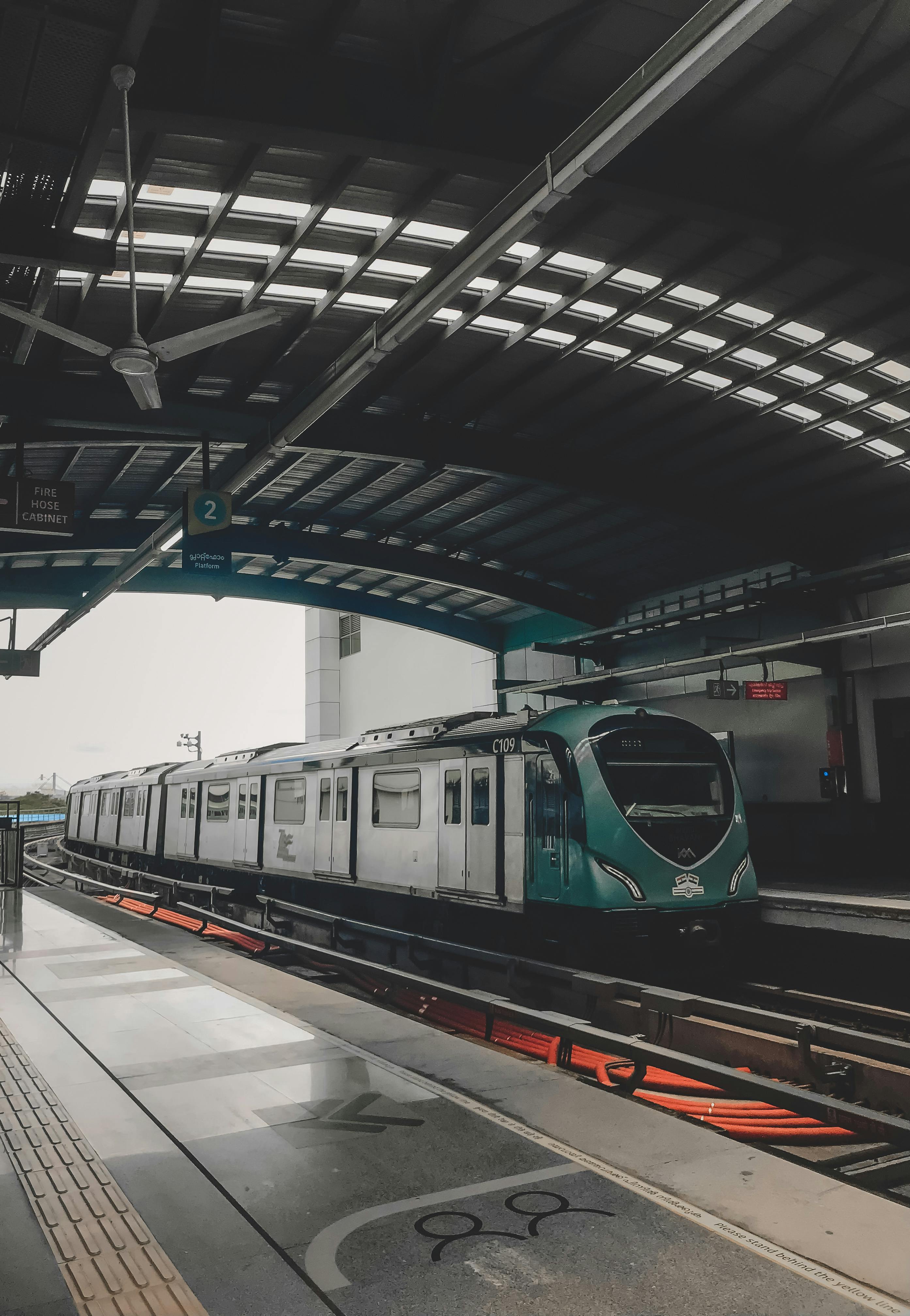 Indoor Train Station With Few People Waiting for the Train · Free Stock ...