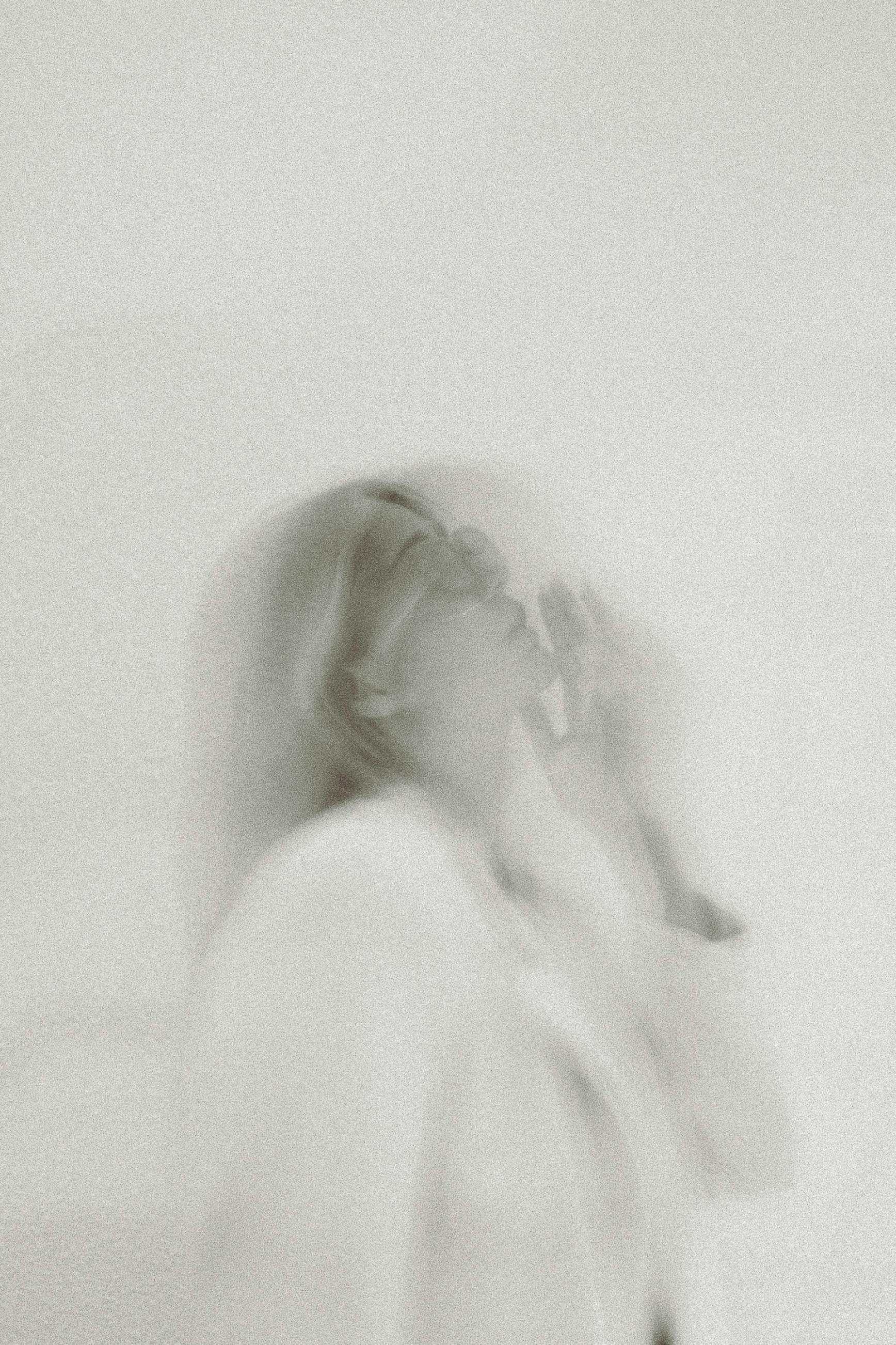 Blurred Woman in Black and White · Free Stock Photo