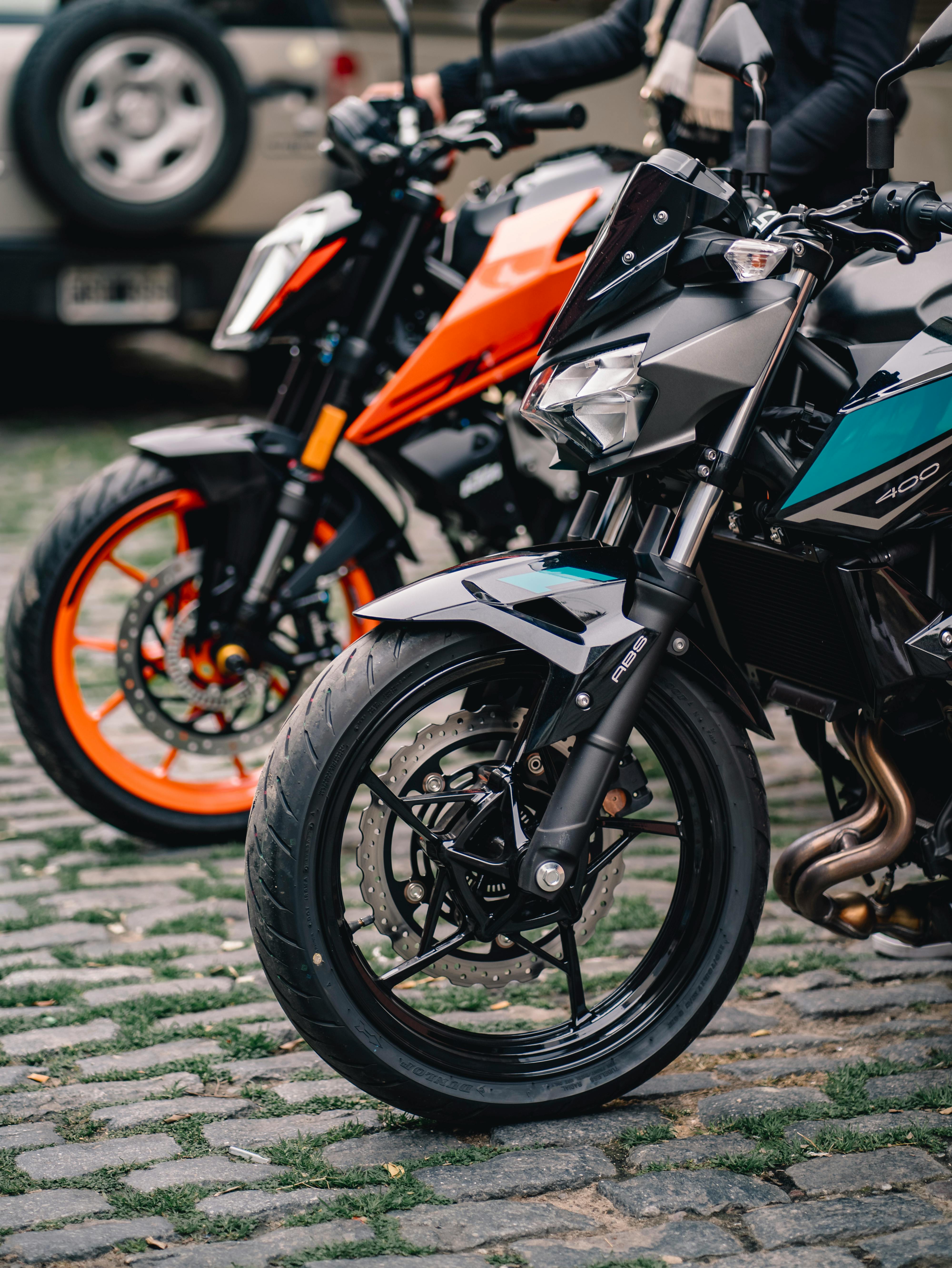 Two Motorcycles Parked Side by Side · Free Stock Photo