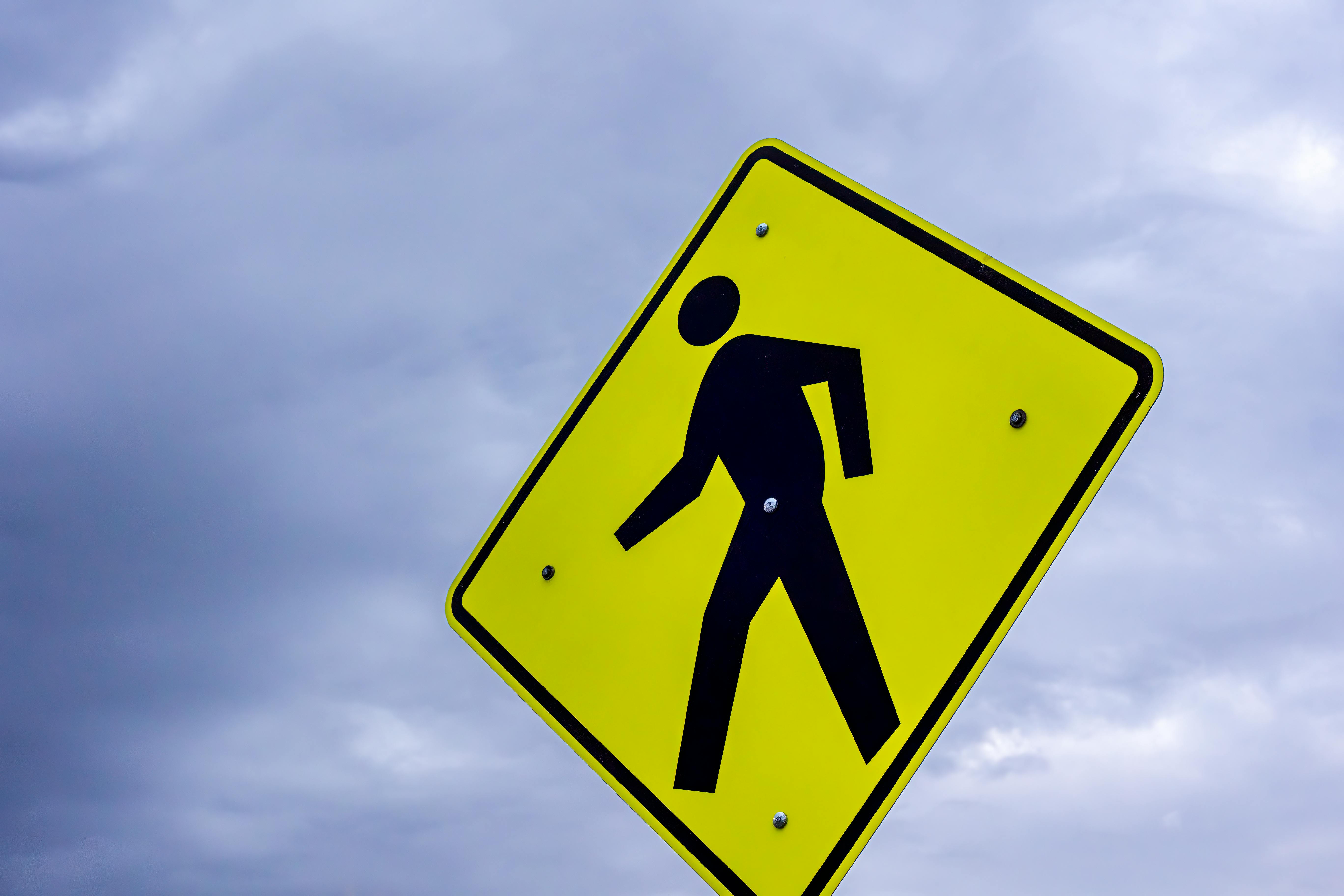 Pedestrian Crossing Sign · Free Stock Photo