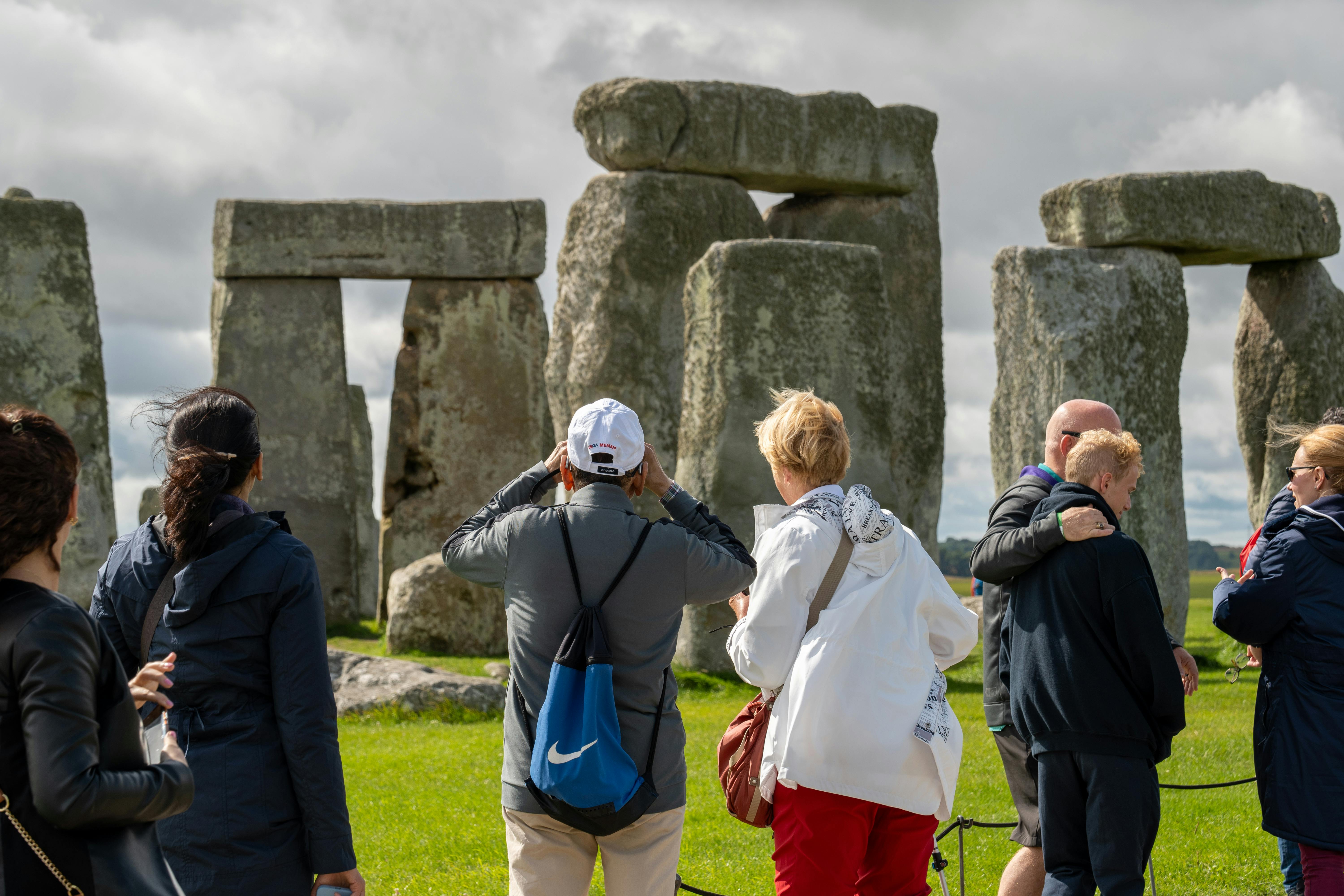 Tourists Taking Pictures of Stonehenge · Free Stock Photo